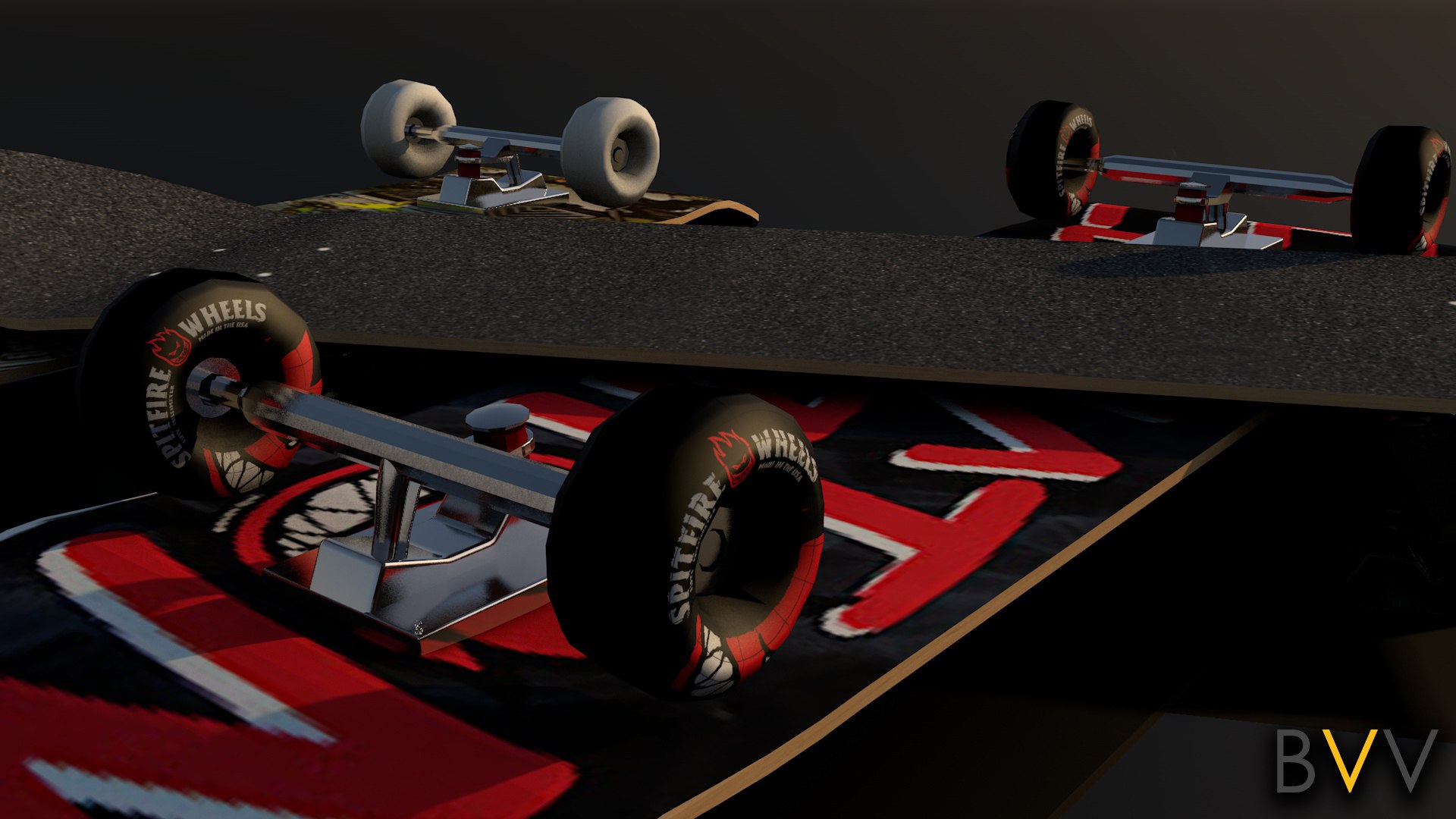 skateboard skate 3d model