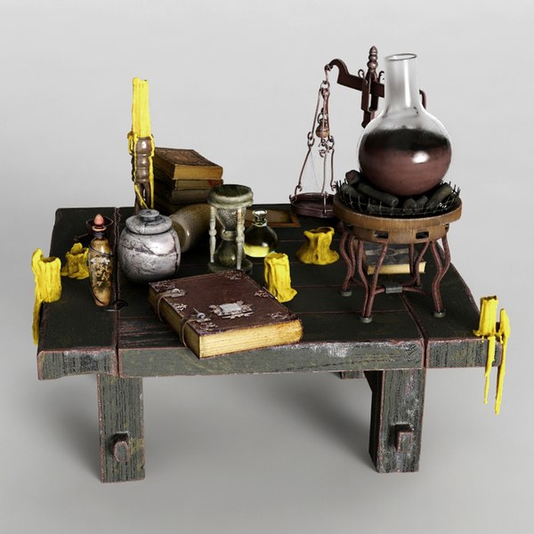 Wizard table Modelo 3D - TurboSquid 2048045