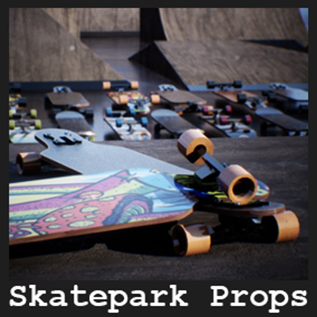 Skatepark Props 19 Assets 3D Model - TurboSquid 2113438