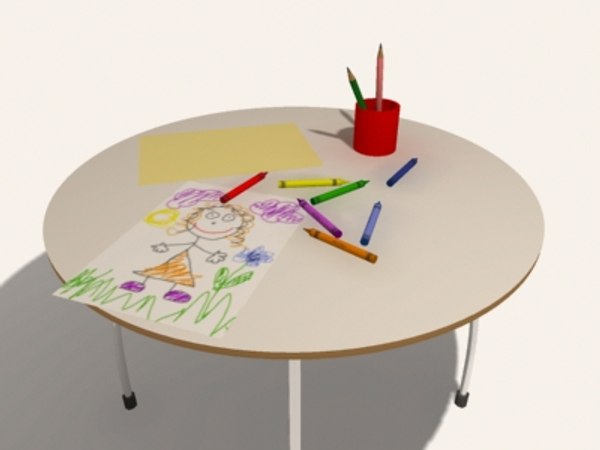 3d kids table