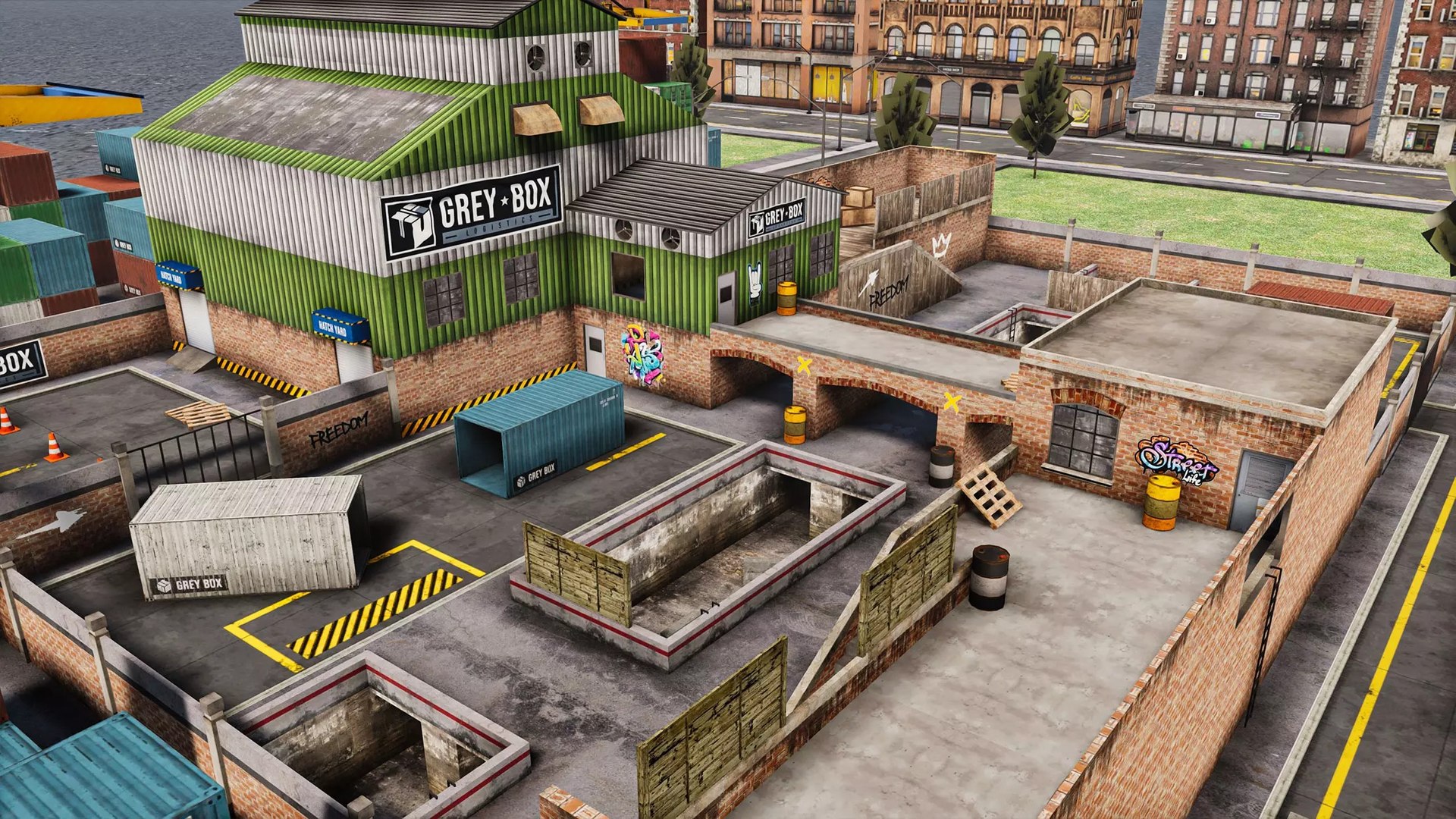 FPS Dockyard Environment - Mobile Game Optimized 3D - TurboSquid 2265706