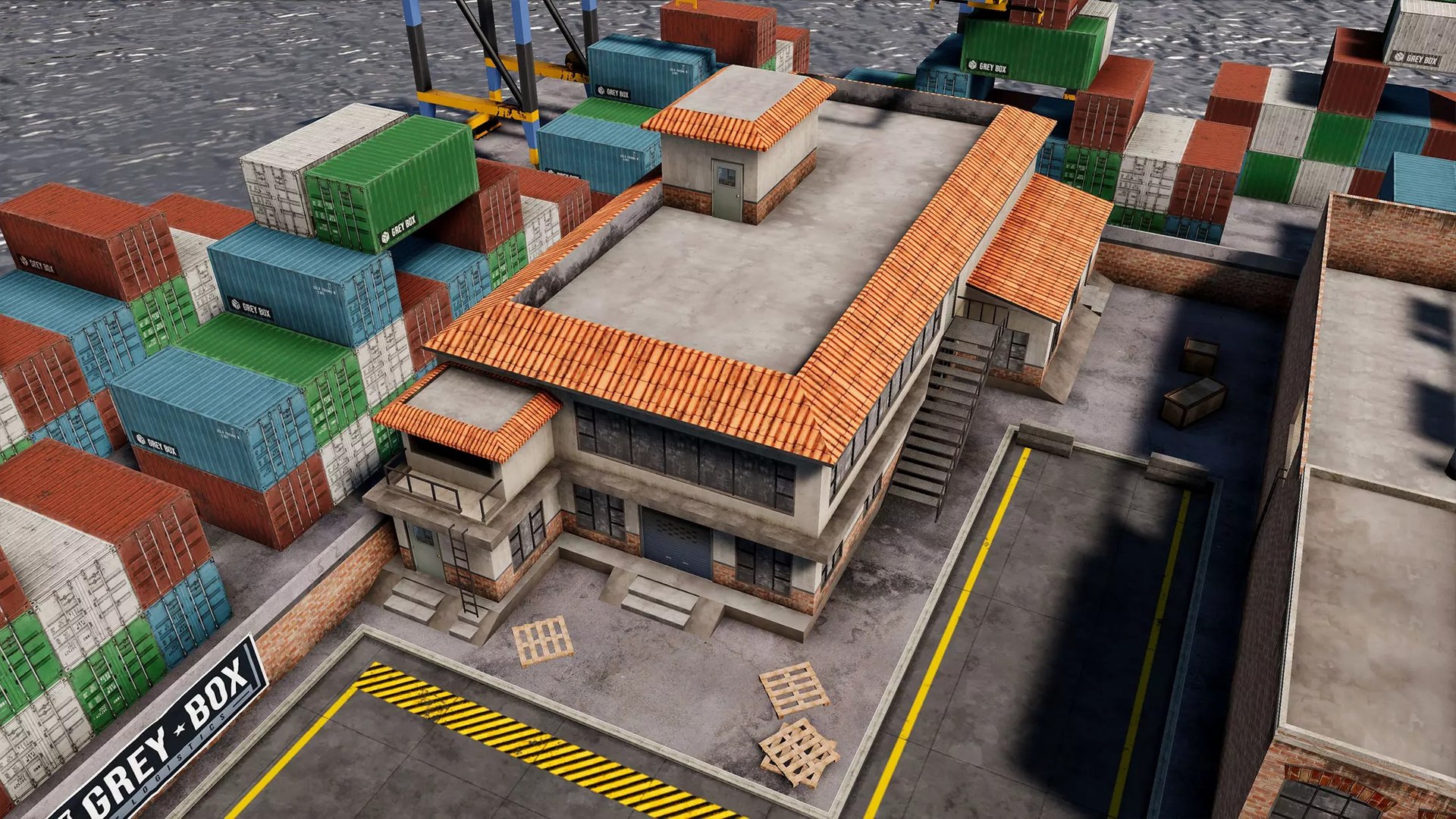 FPS Dockyard Environment - Mobile Game Optimized 3D - TurboSquid 2265706