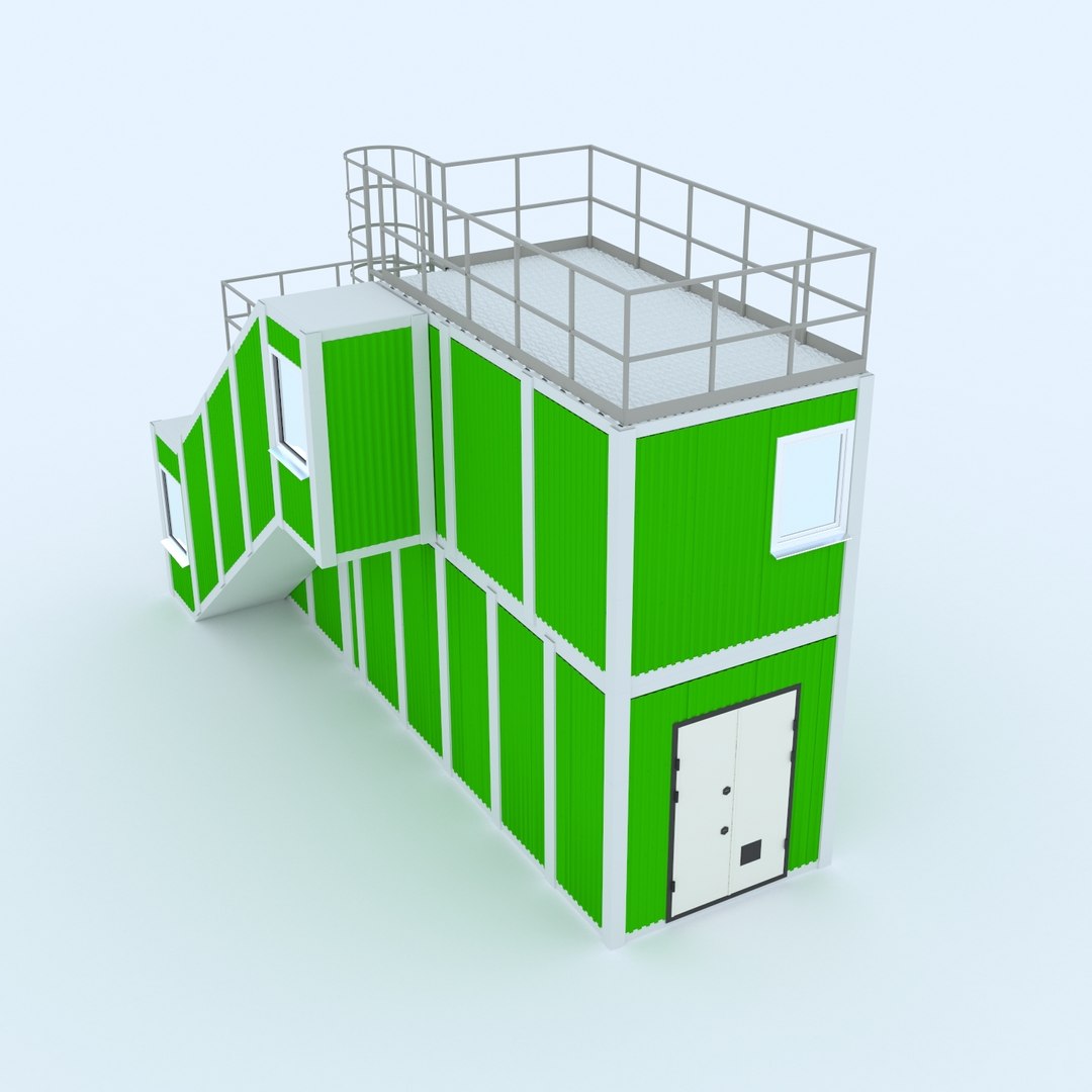 Block-modular Building 3D - TurboSquid 1427356