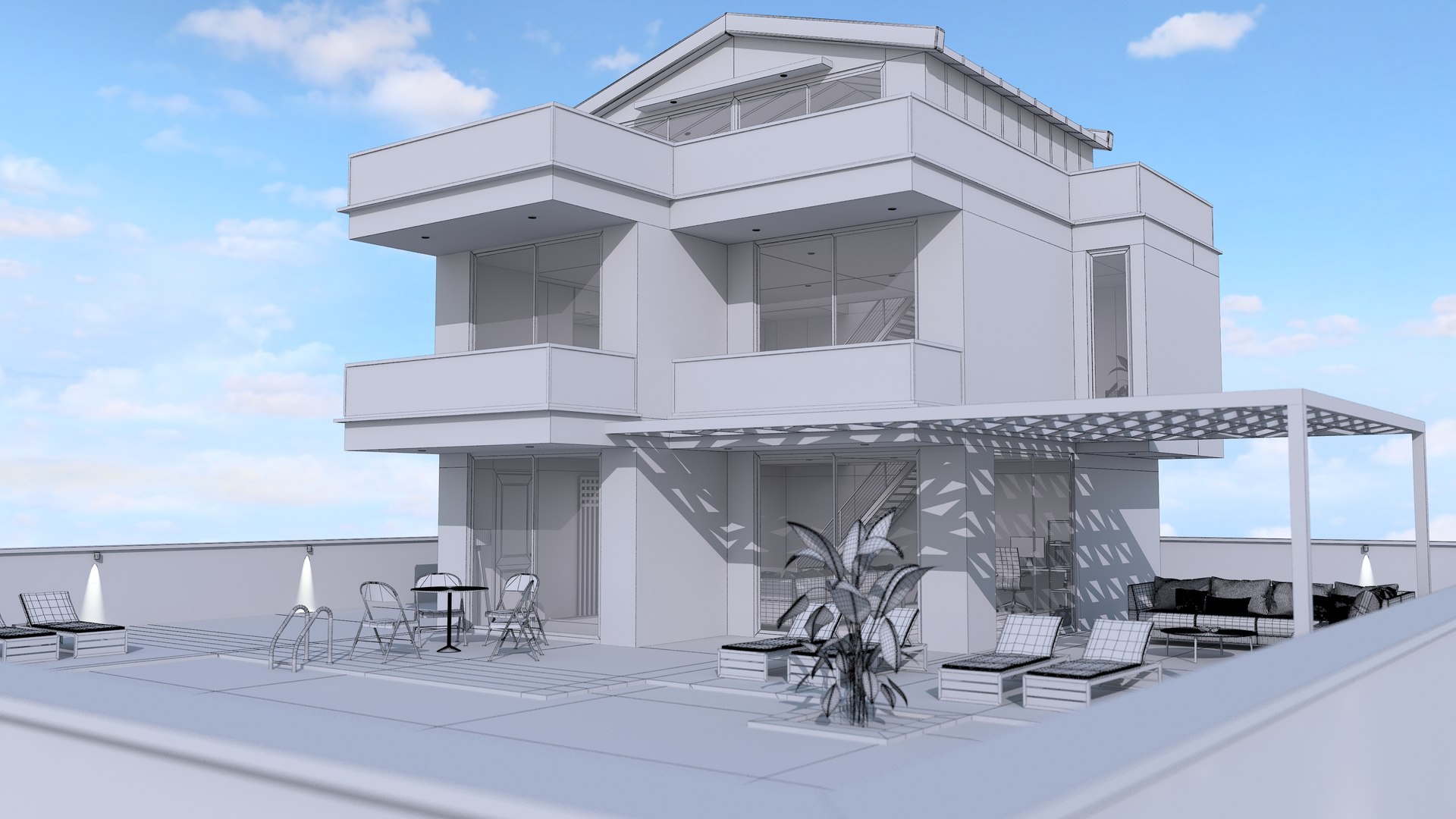 3D Luxury Villa Exterior And Interior - TurboSquid 2027628