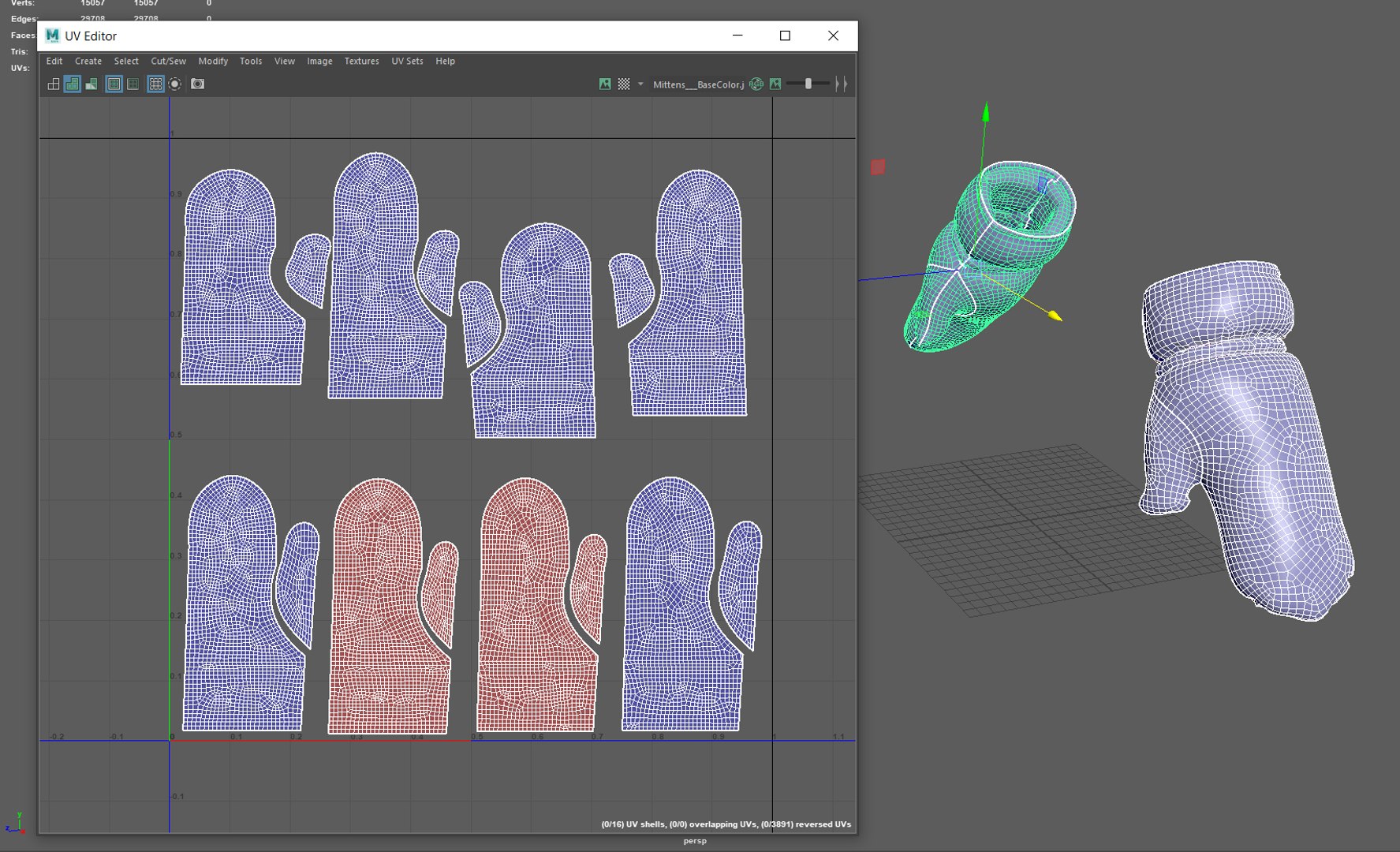3D Mittens Model - TurboSquid 1991277