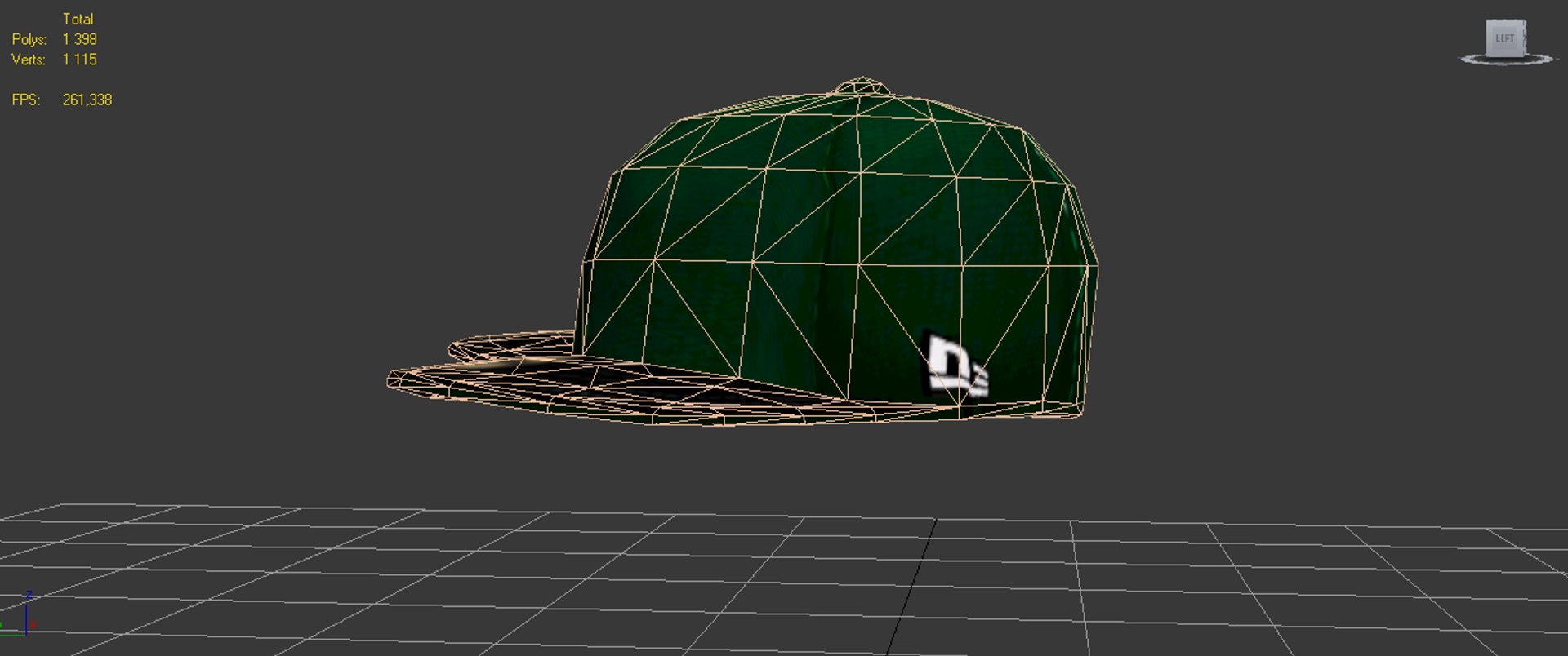 3d model caps tris