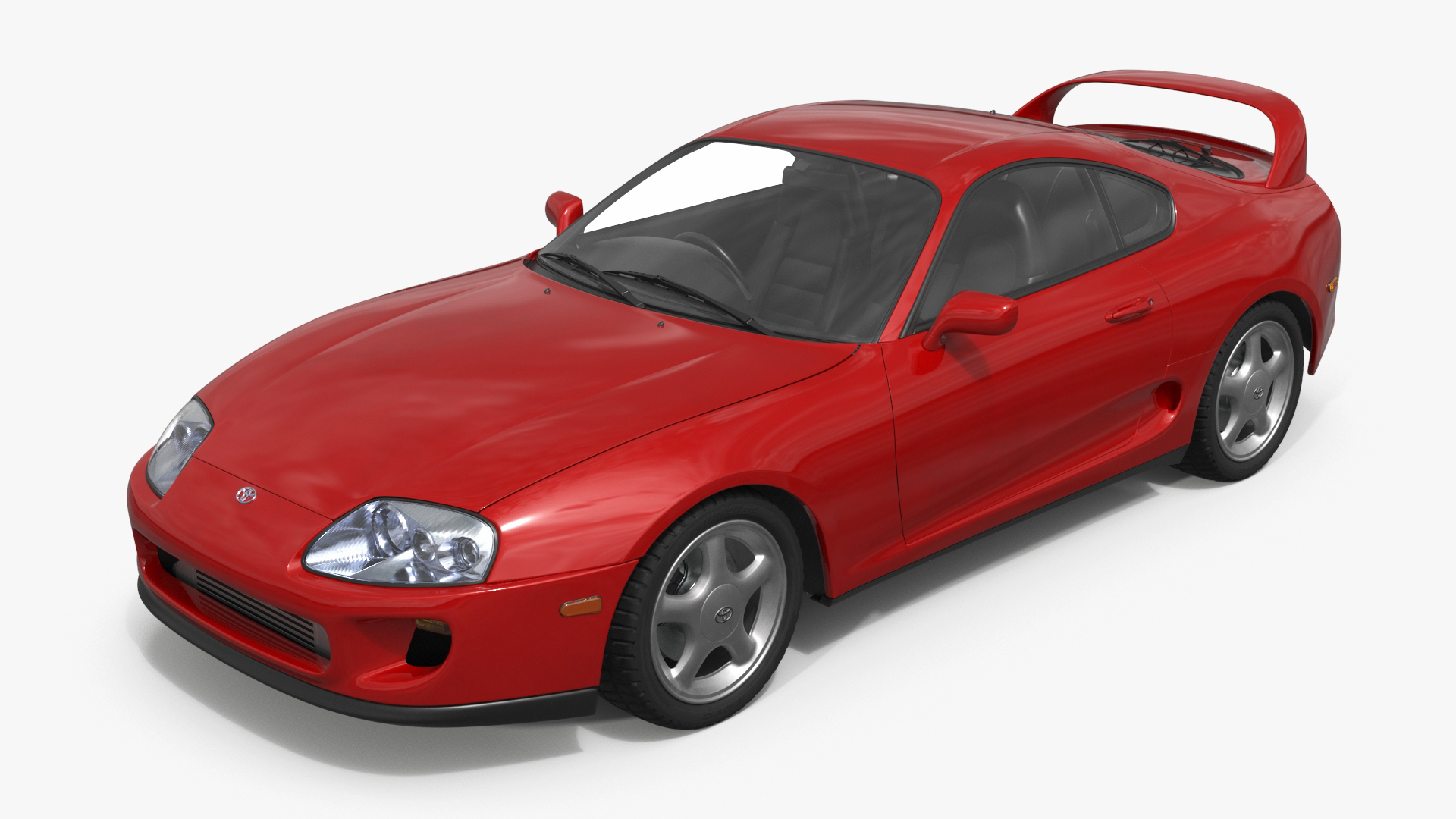 3D Model Toyota Supra Mk4 Turbo Coupe Red - TurboSquid 2443148