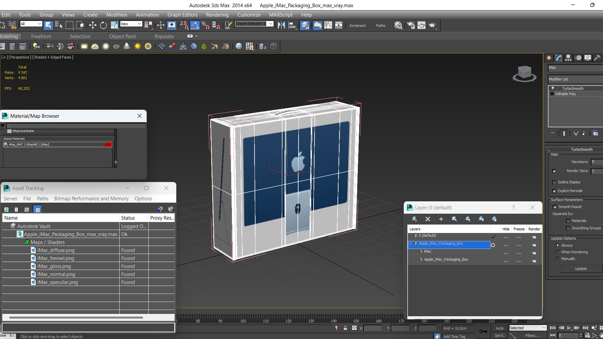 3D Apple IMac Packaging Box - TurboSquid 2215363