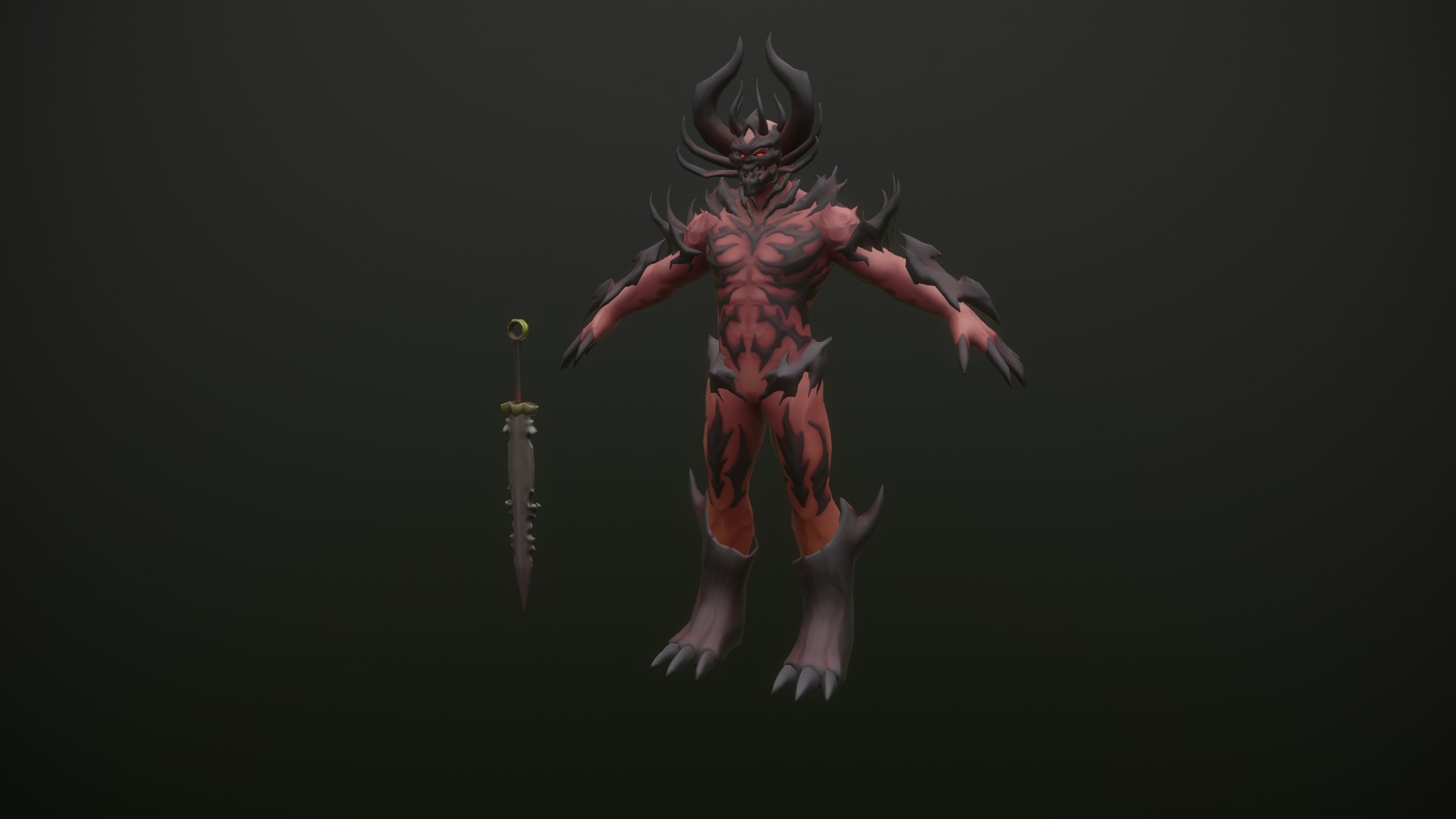 3D Male Game Character V4-0 Surt God - Low Poly - TurboSquid 2139628