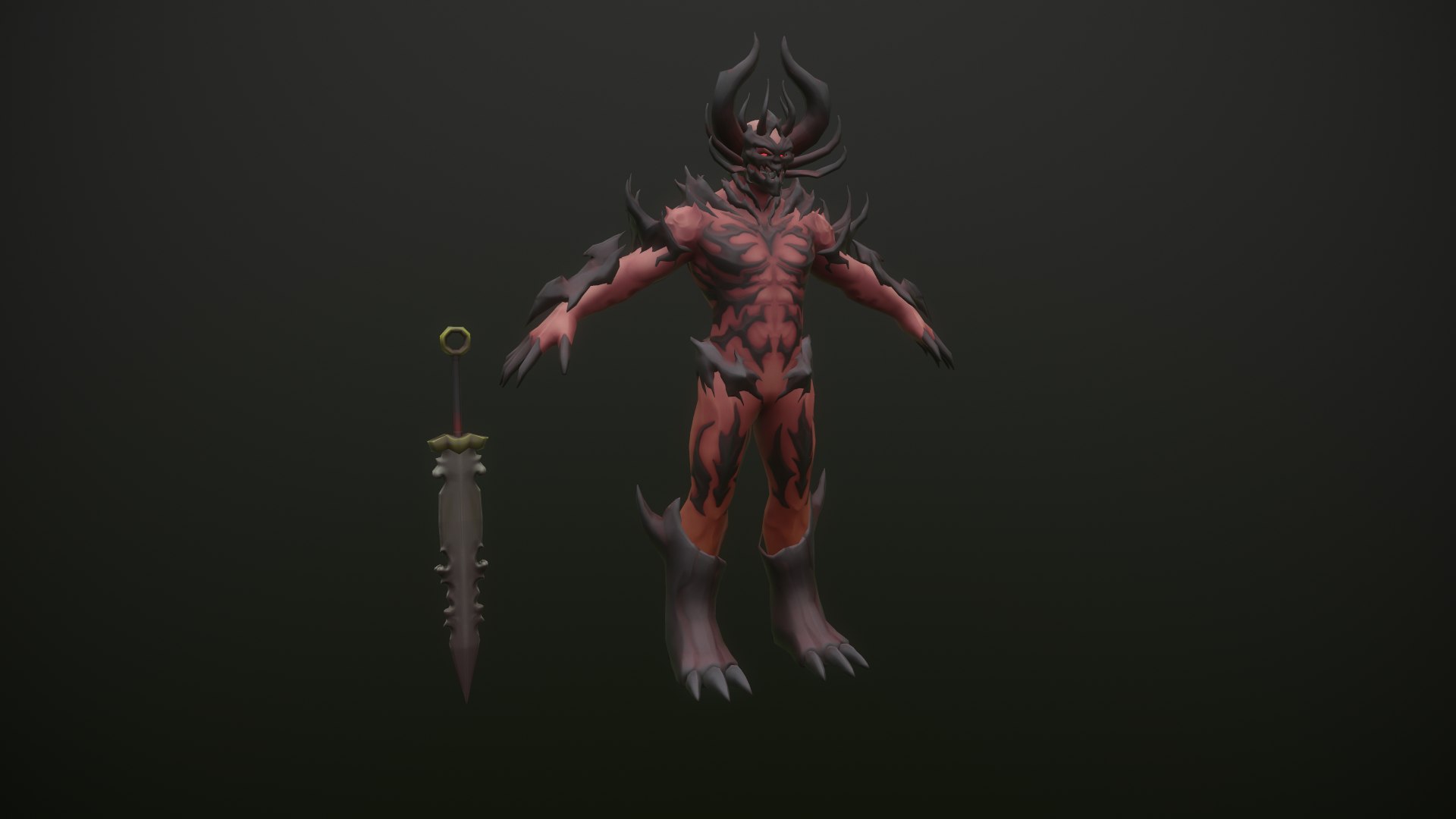 3D Male Game Character V4-0 Surt God - Low Poly - TurboSquid 2139628