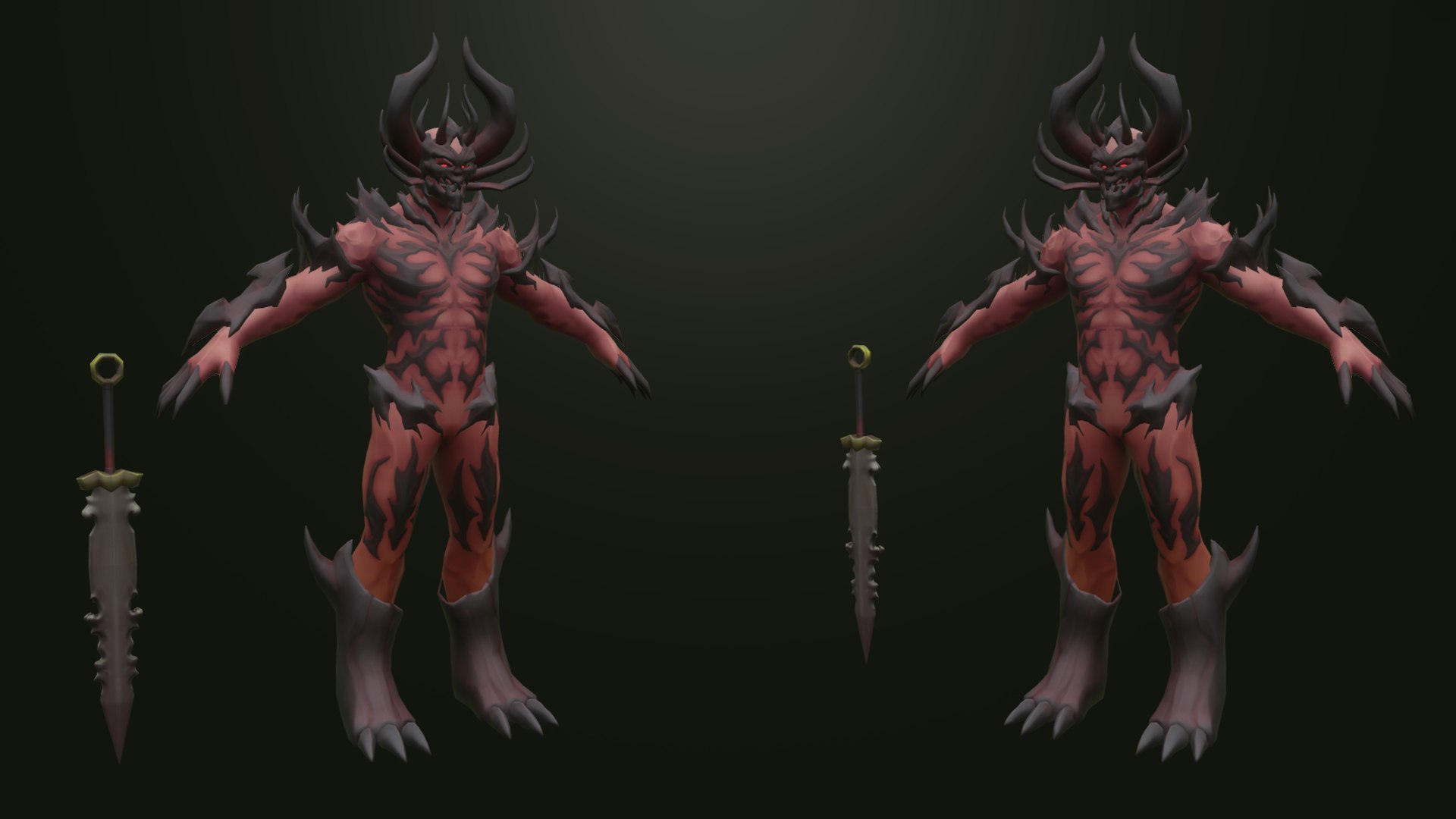 3D Male Game Character V4-0 Surt God - Low Poly - TurboSquid 2139628