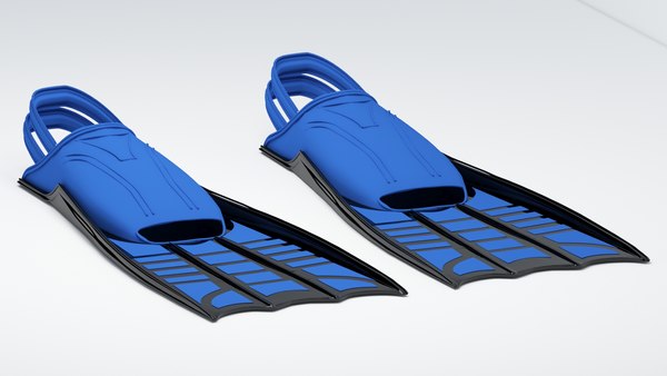 Swimming Scuba Diving flippers model - TurboSquid 1792036
