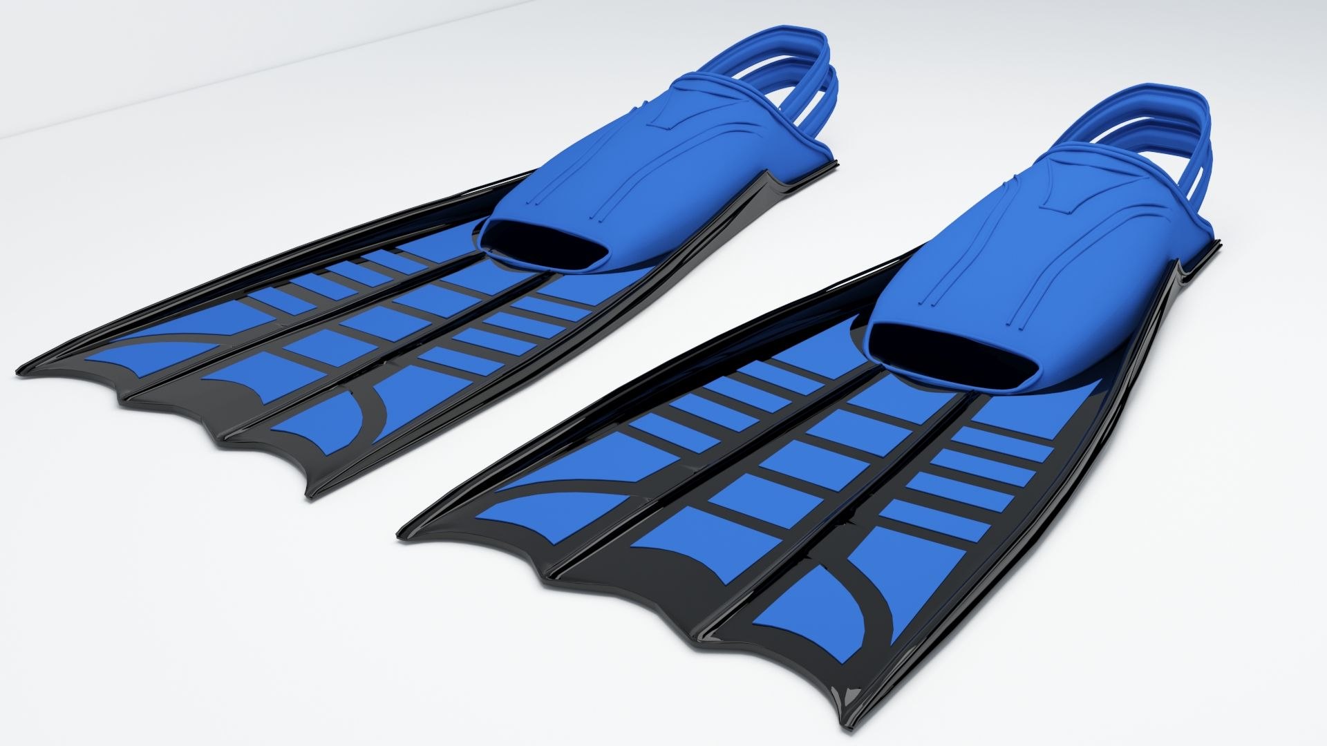 Swimming Scuba Diving Flippers Model - TurboSquid 1792036