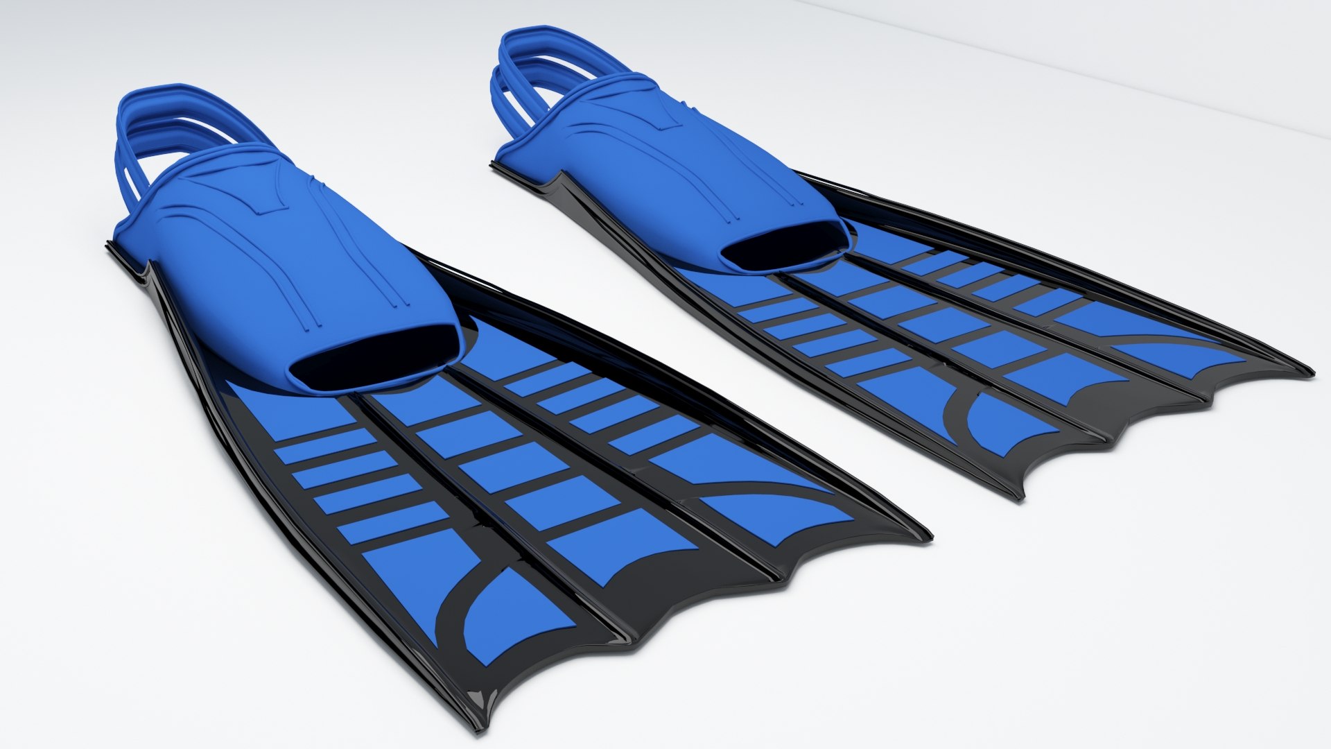 Swimming Scuba Diving Flippers Model - TurboSquid 1792036