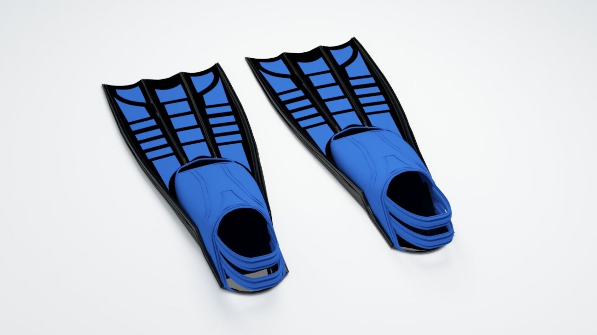 Swimming Scuba Diving Flippers Model - TurboSquid 1792036