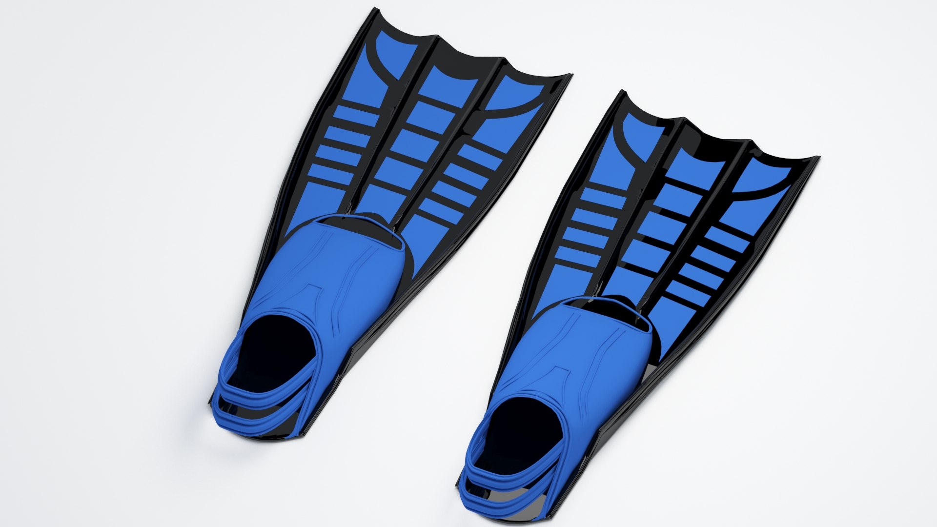 Swimming Scuba Diving Flippers Model - TurboSquid 1792036