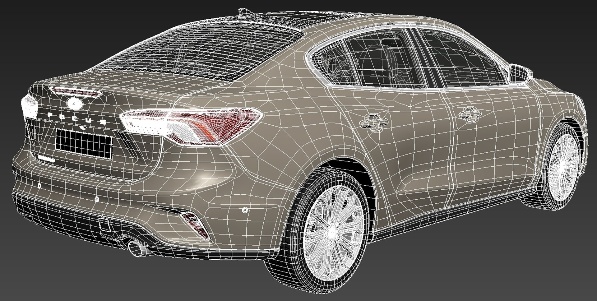 3D Ford Focus Sedan 2019 - TurboSquid 2224038