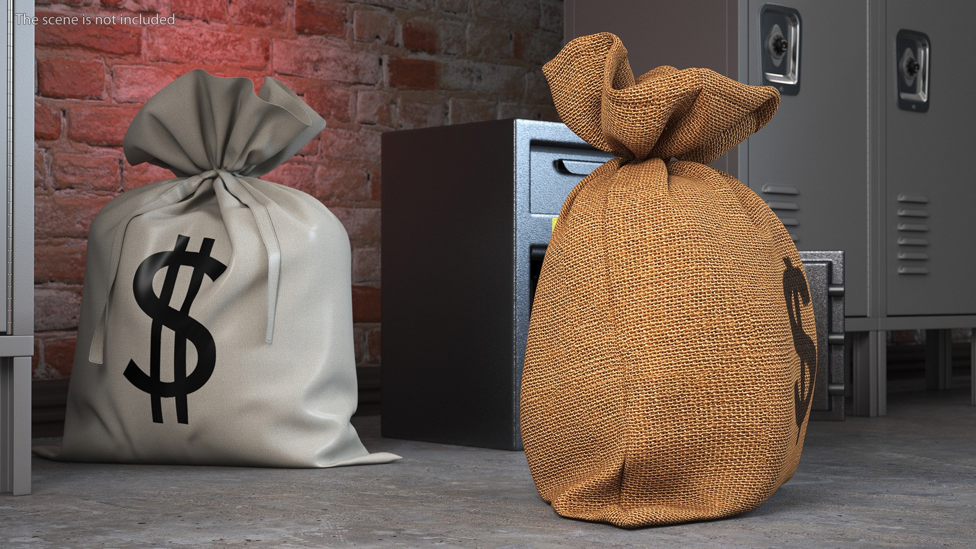 Money Sack With Dollar Symbol 3D Model - TurboSquid 2217102