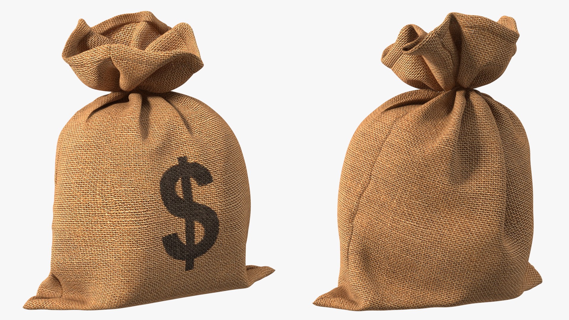 Money Sack With Dollar Symbol 3D Model - TurboSquid 2217102