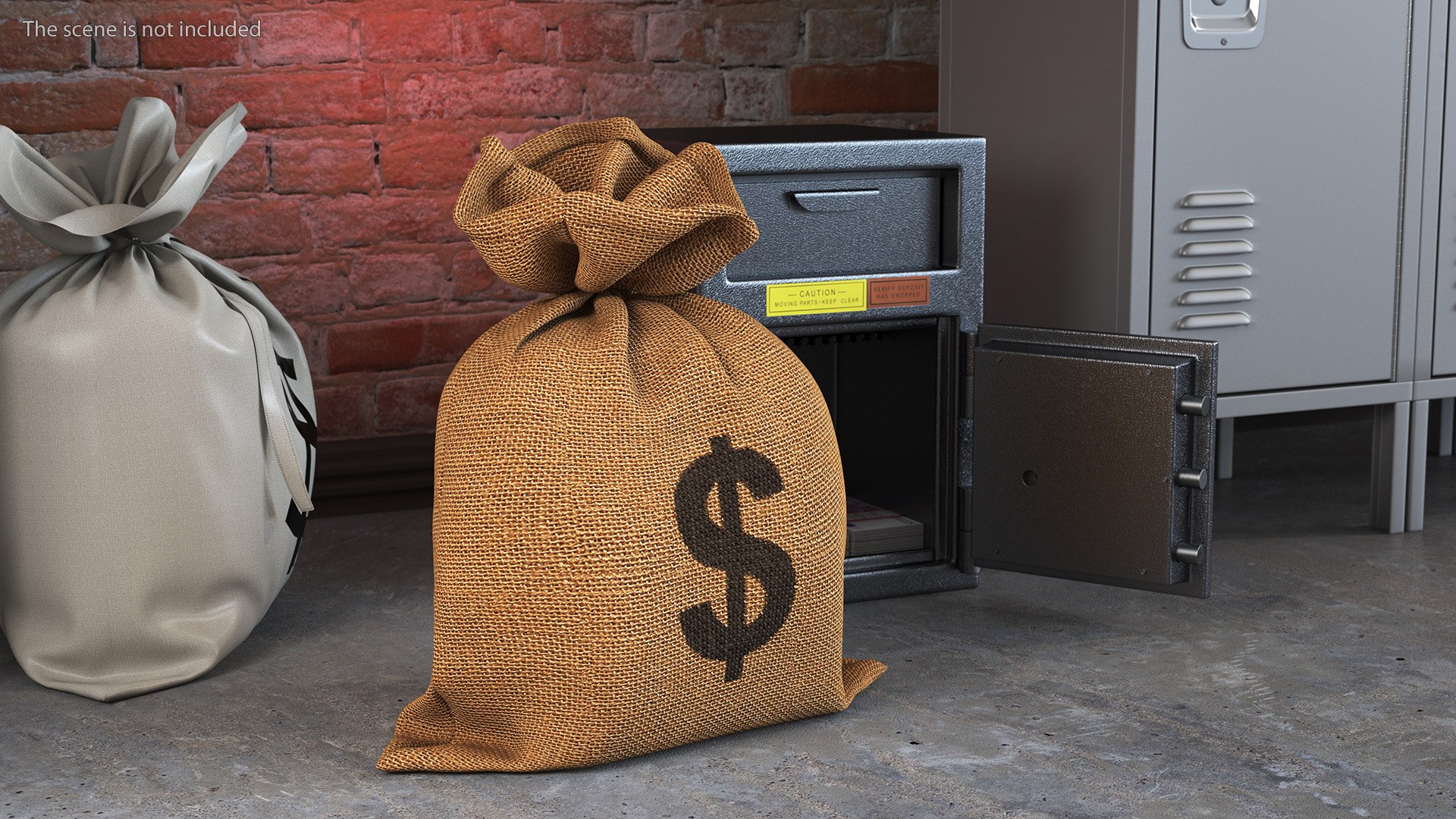 Money Sack With Dollar Symbol 3D Model - TurboSquid 2217102