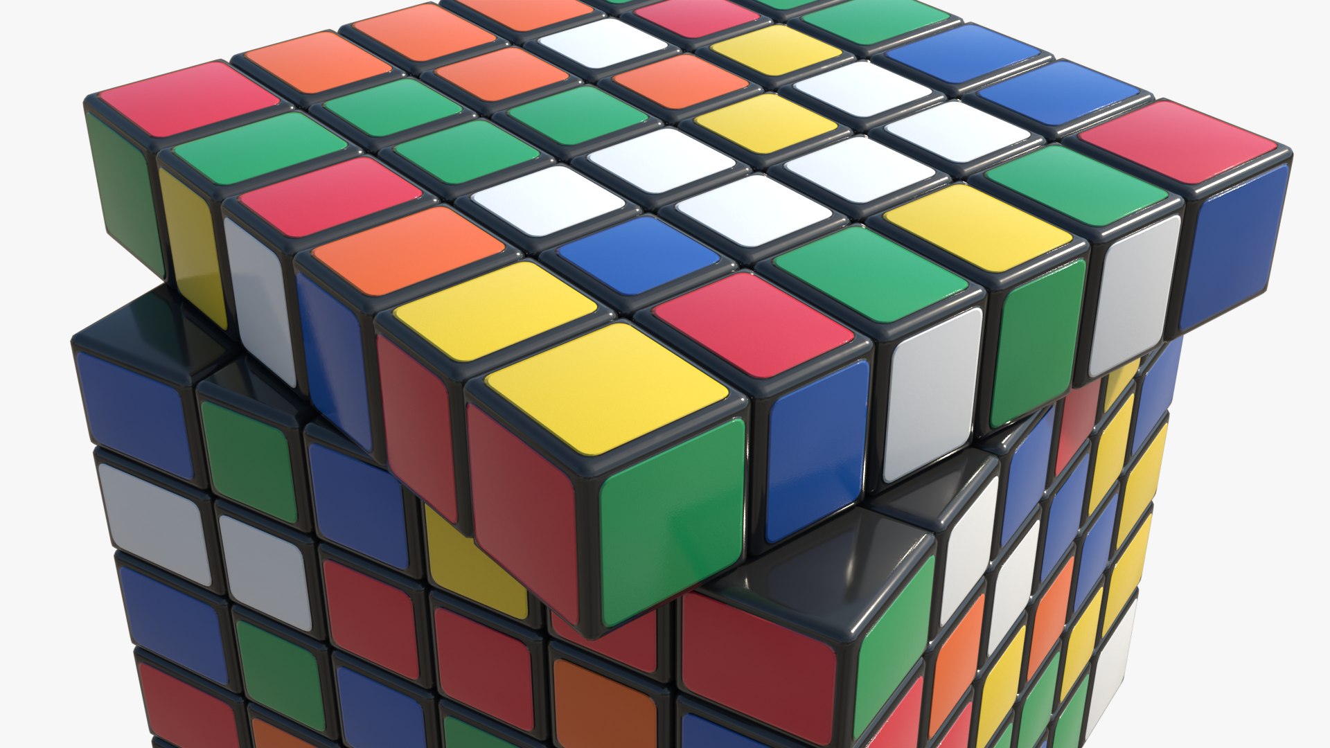 3D Animated Rubiks Cube 6x6 Model - TurboSquid 2081471