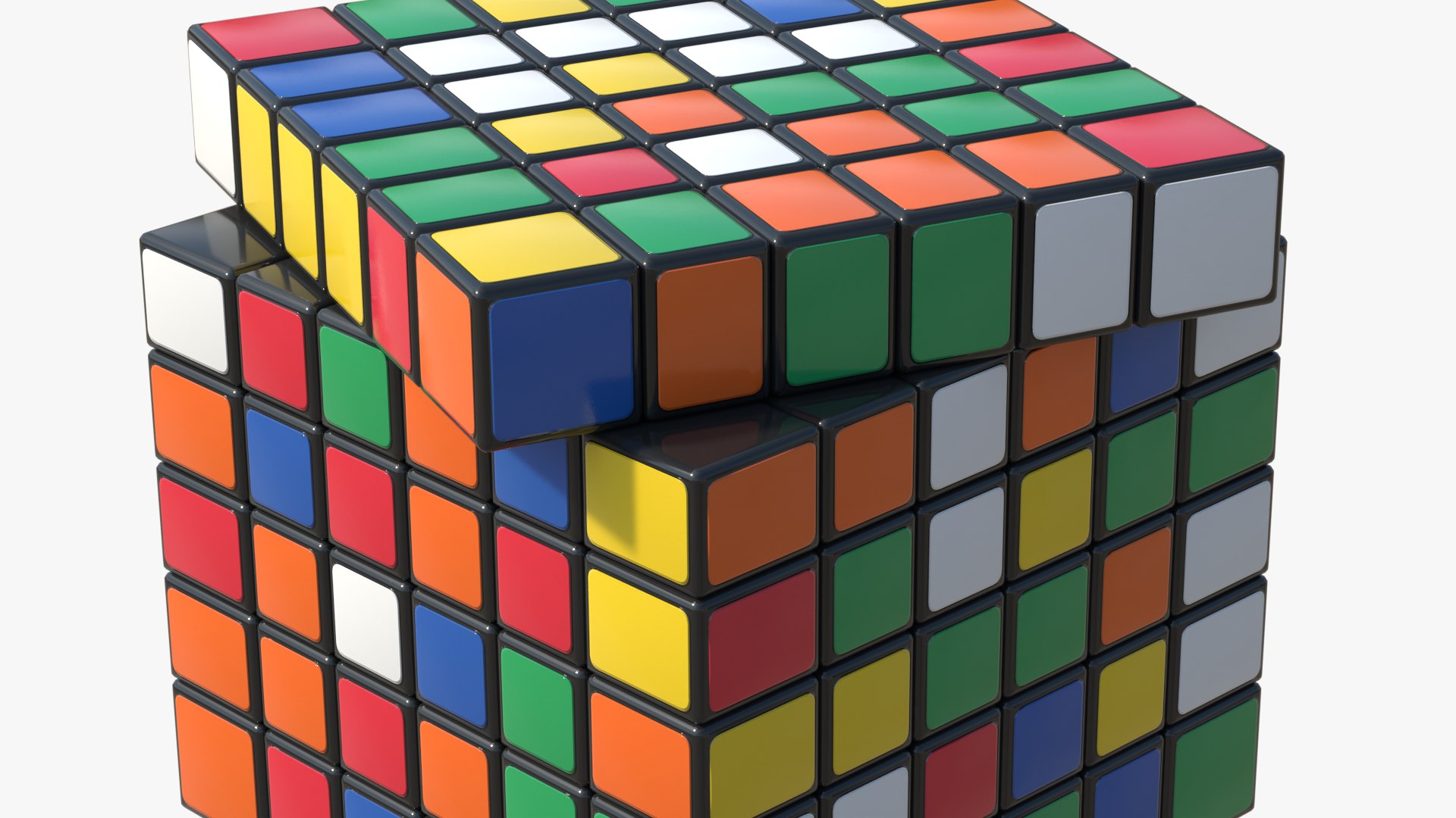 3D Animated Rubiks Cube 6x6 Model - TurboSquid 2081471