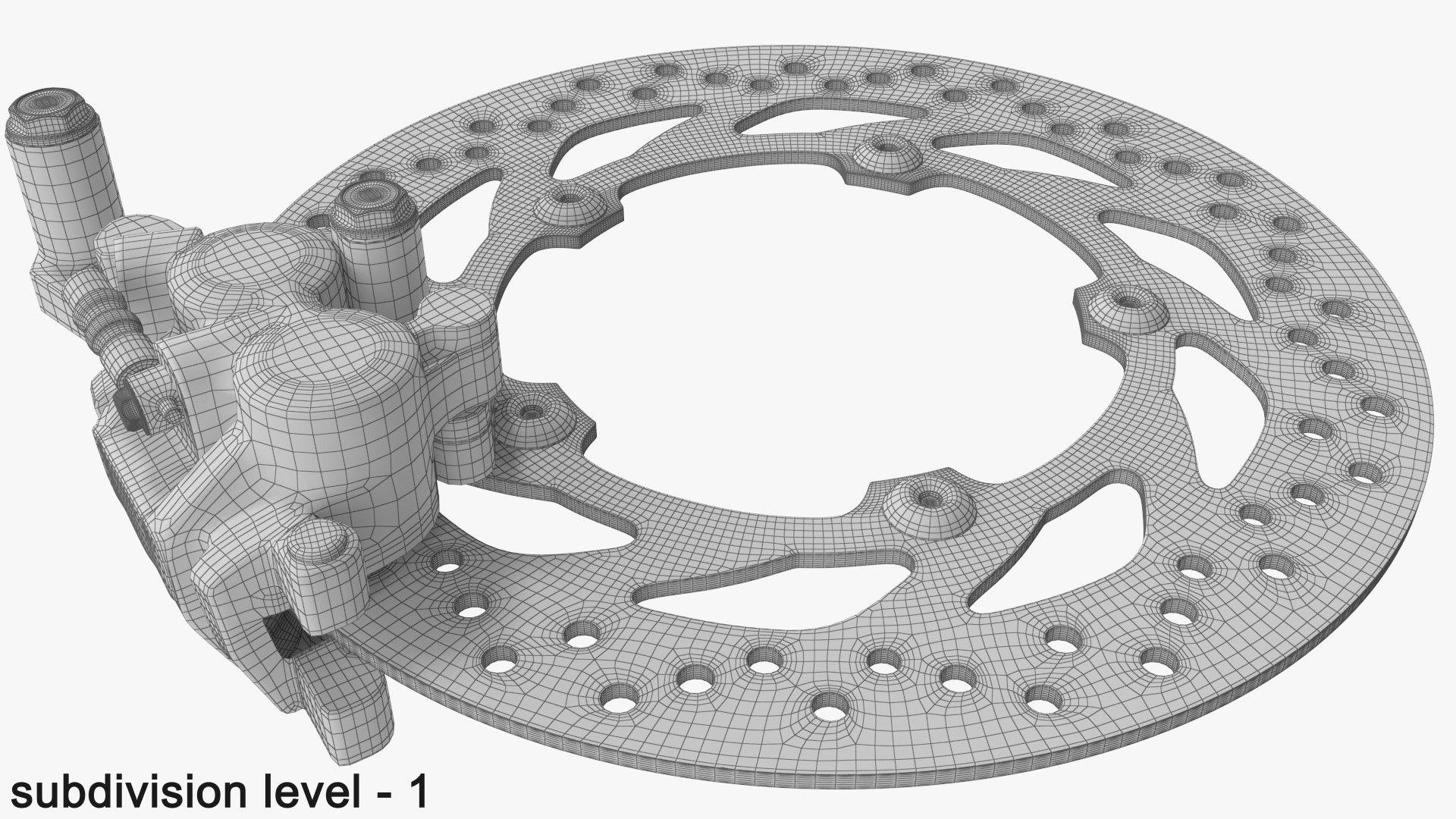 3D Model Motorcycle Disk Brake - TurboSquid 1459355