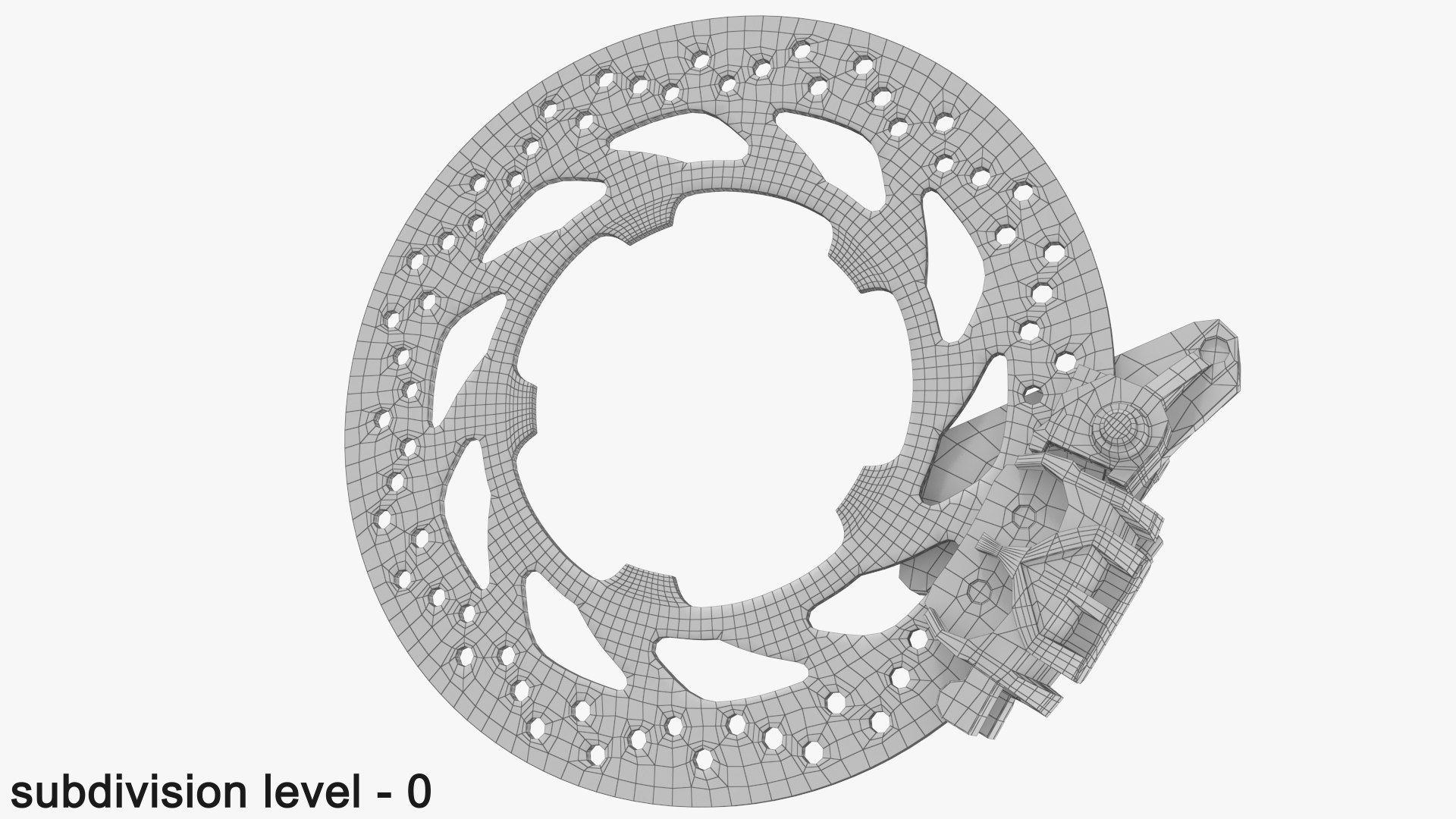 3D Model Motorcycle Disk Brake - TurboSquid 1459355