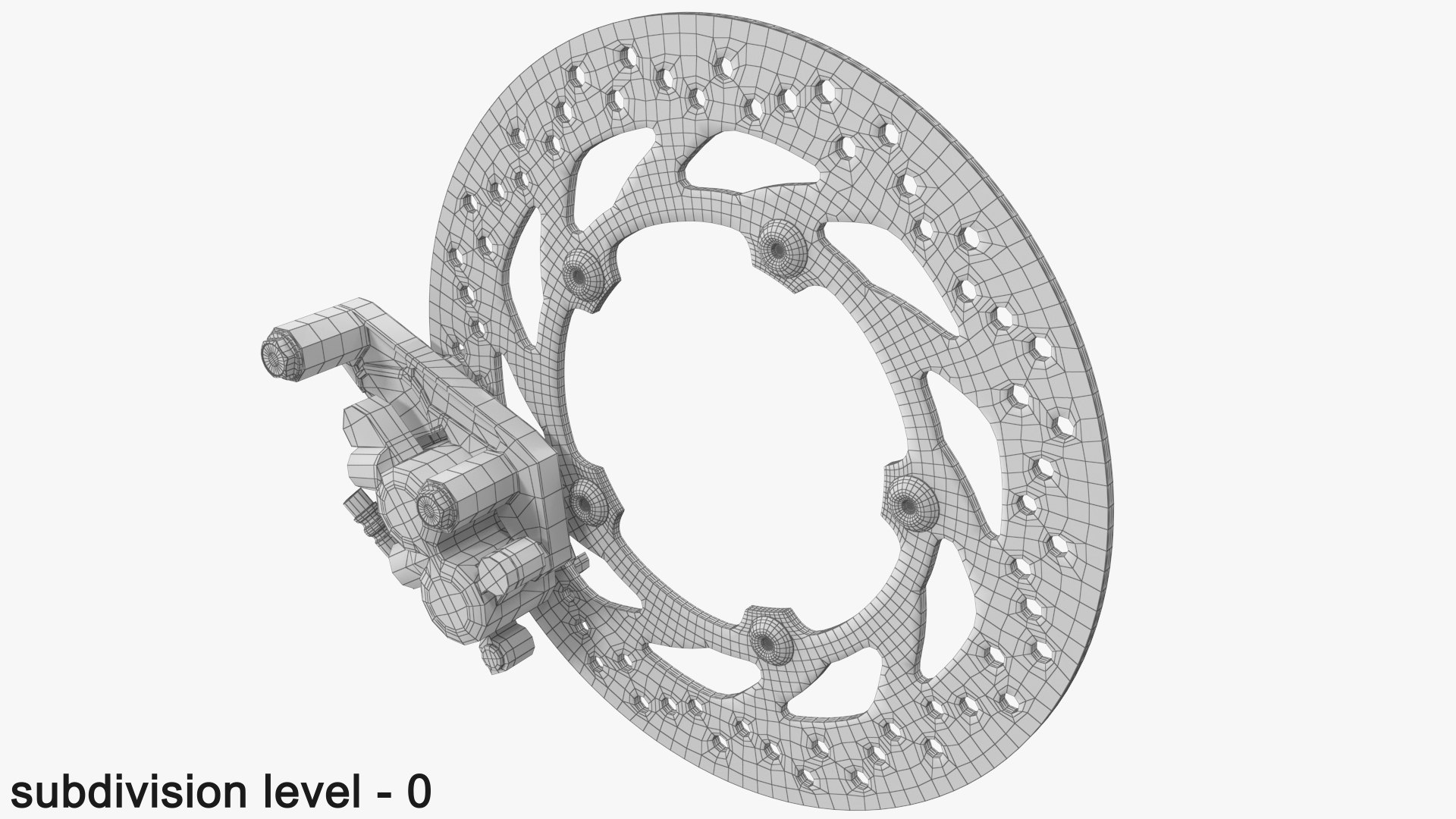 3D Model Motorcycle Disk Brake - TurboSquid 1459355