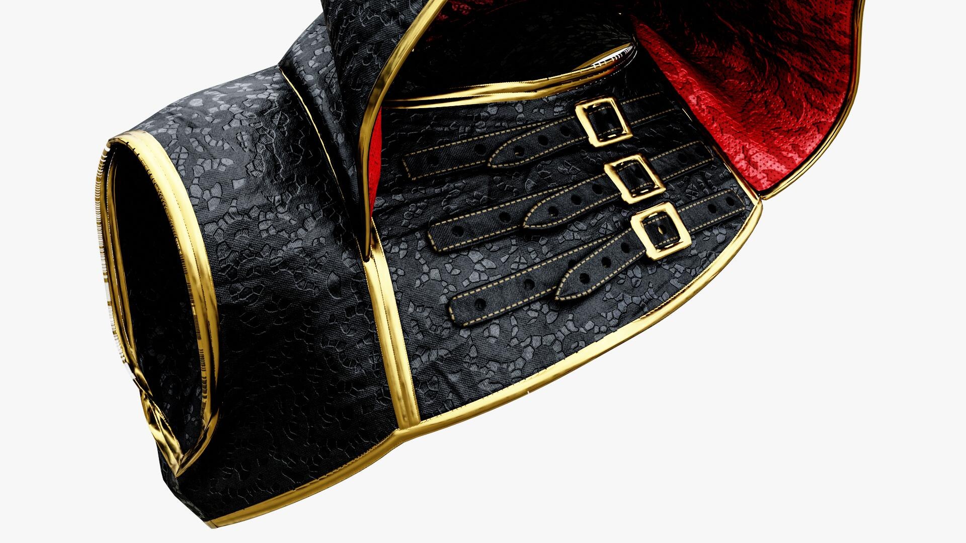 Hooded Leather Cape Assassin Costume 3D - TurboSquid 2426712