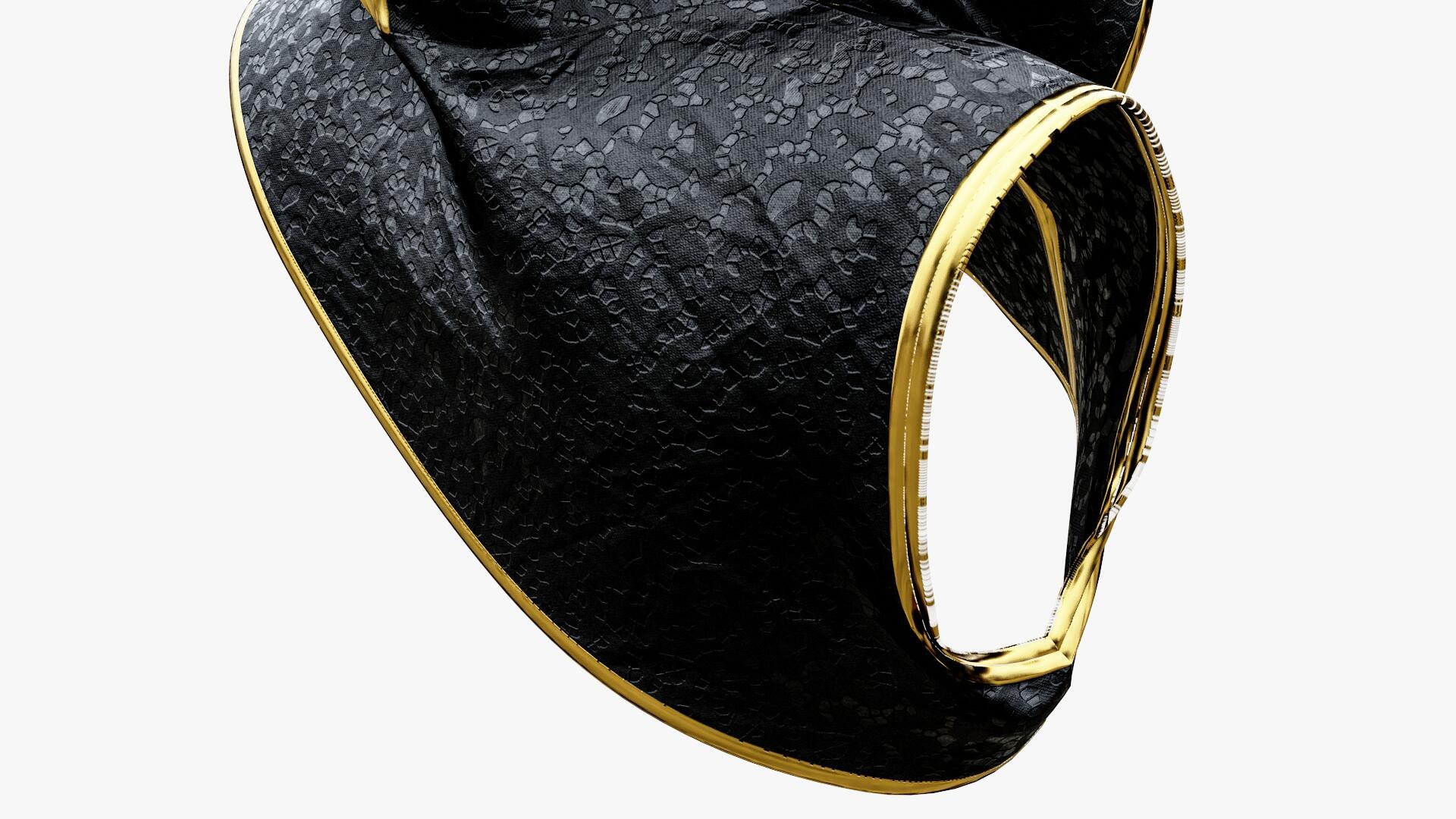 Hooded Leather Cape Assassin Costume 3D - TurboSquid 2426712