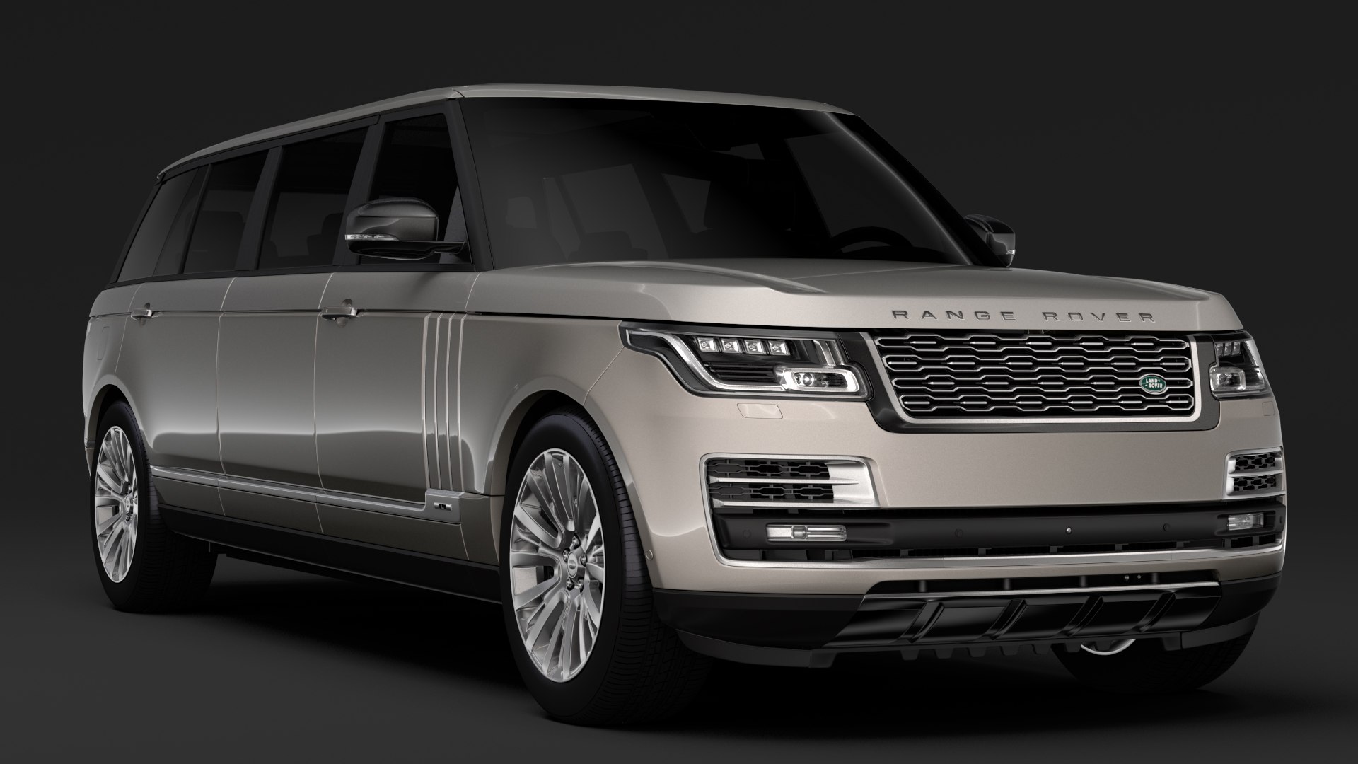 3D Model Range Rover Svautobiography Limo - TurboSquid 1282801