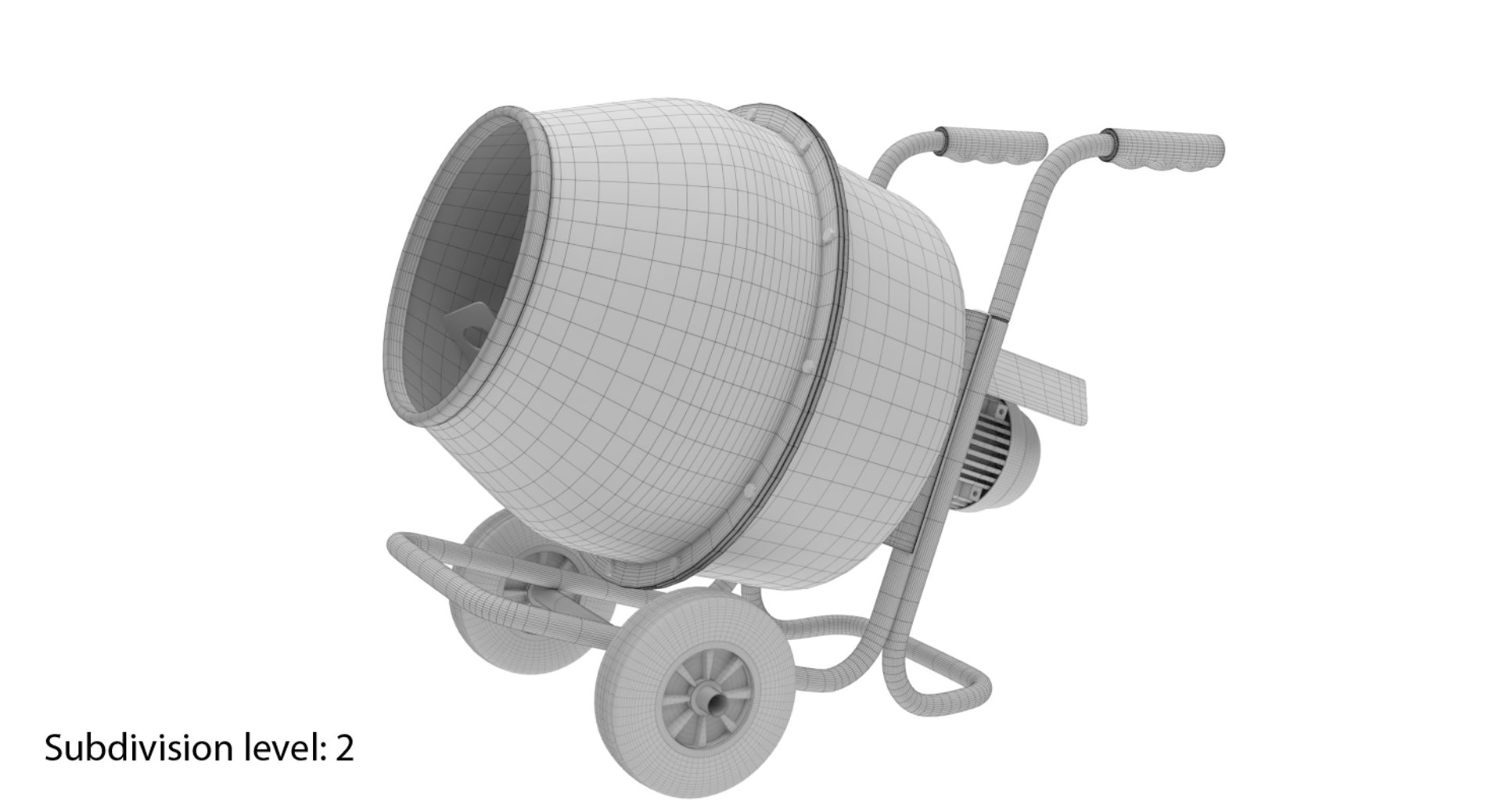 Concrete mixer 3D model - TurboSquid 1407093