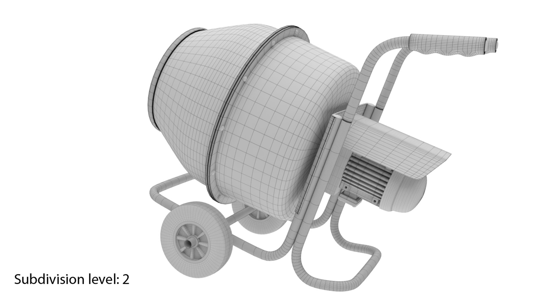 Concrete mixer 3D model - TurboSquid 1407093