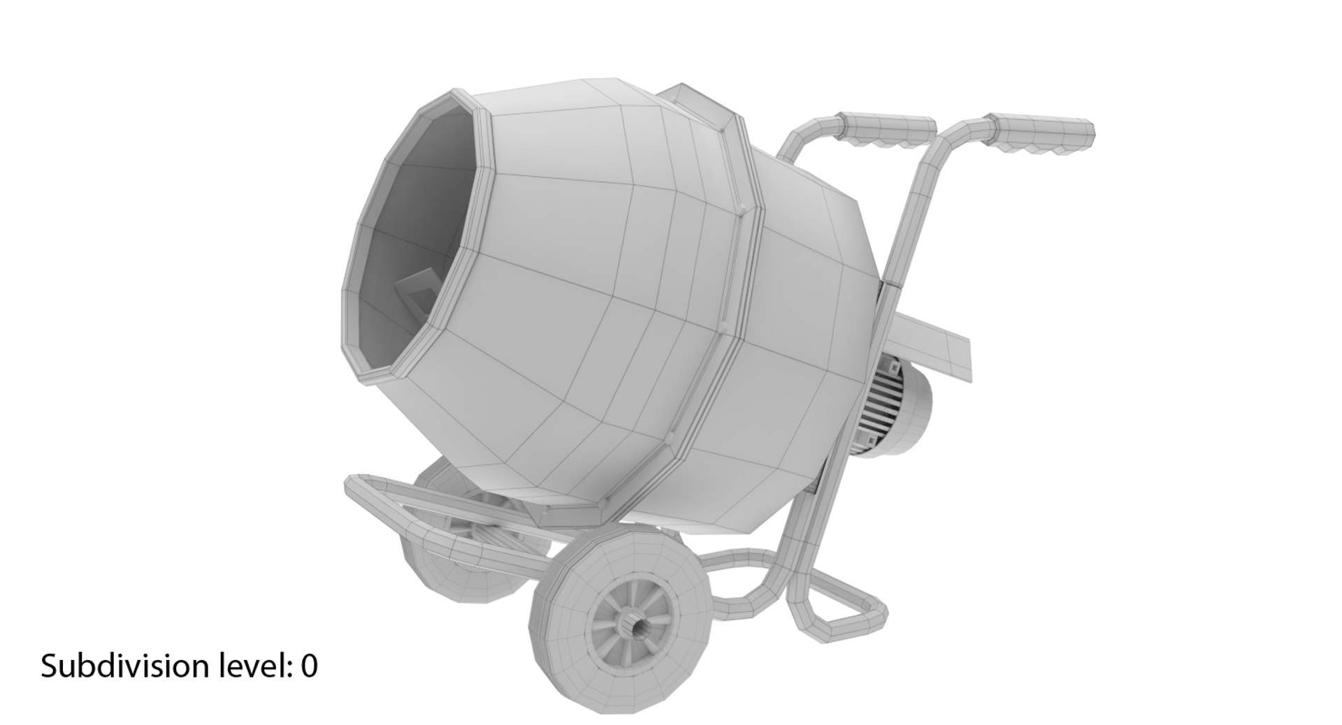 Concrete mixer 3D model - TurboSquid 1407093