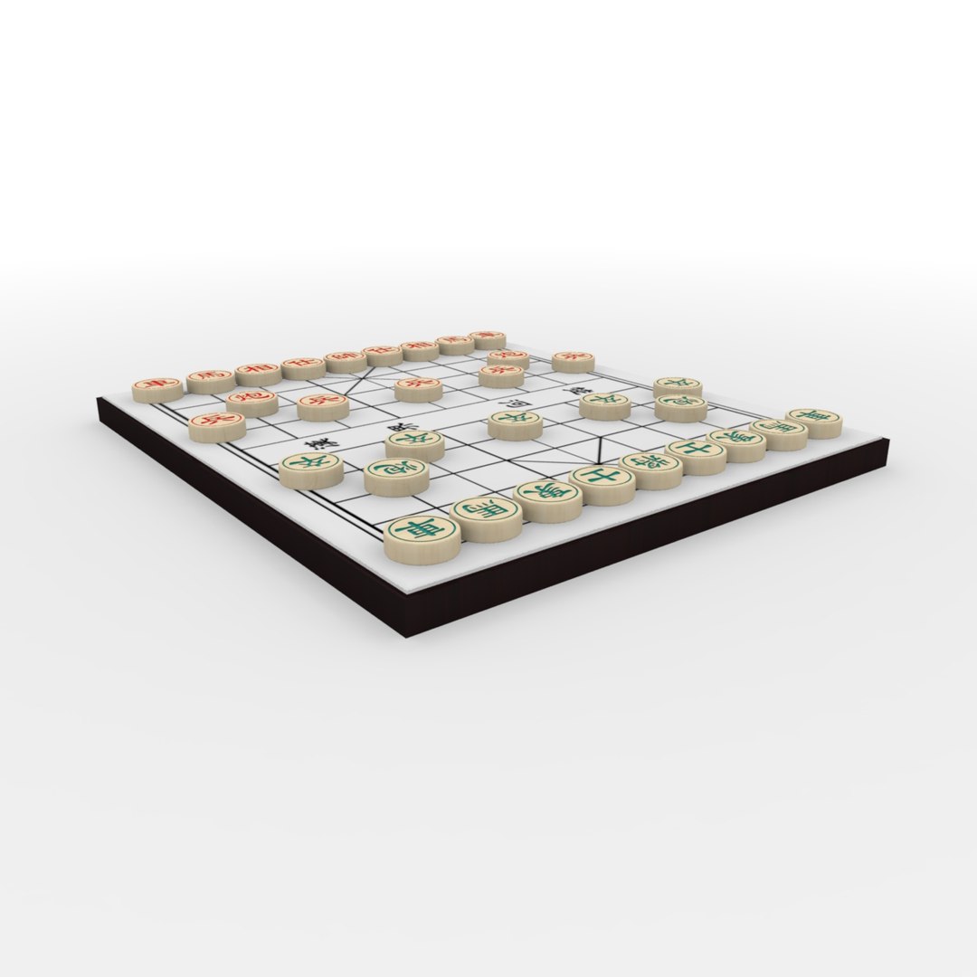 Xiangqi Chess Board - 3d Model