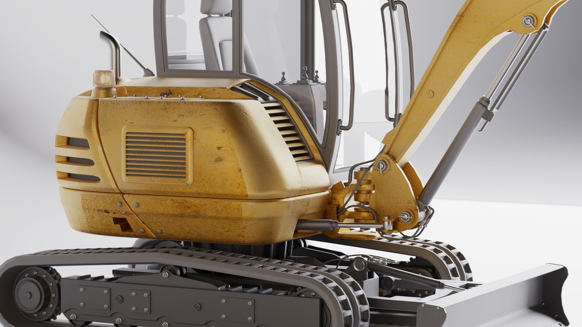 3D Realistic Compact Track Excavator byTerlan125 High Quality ...