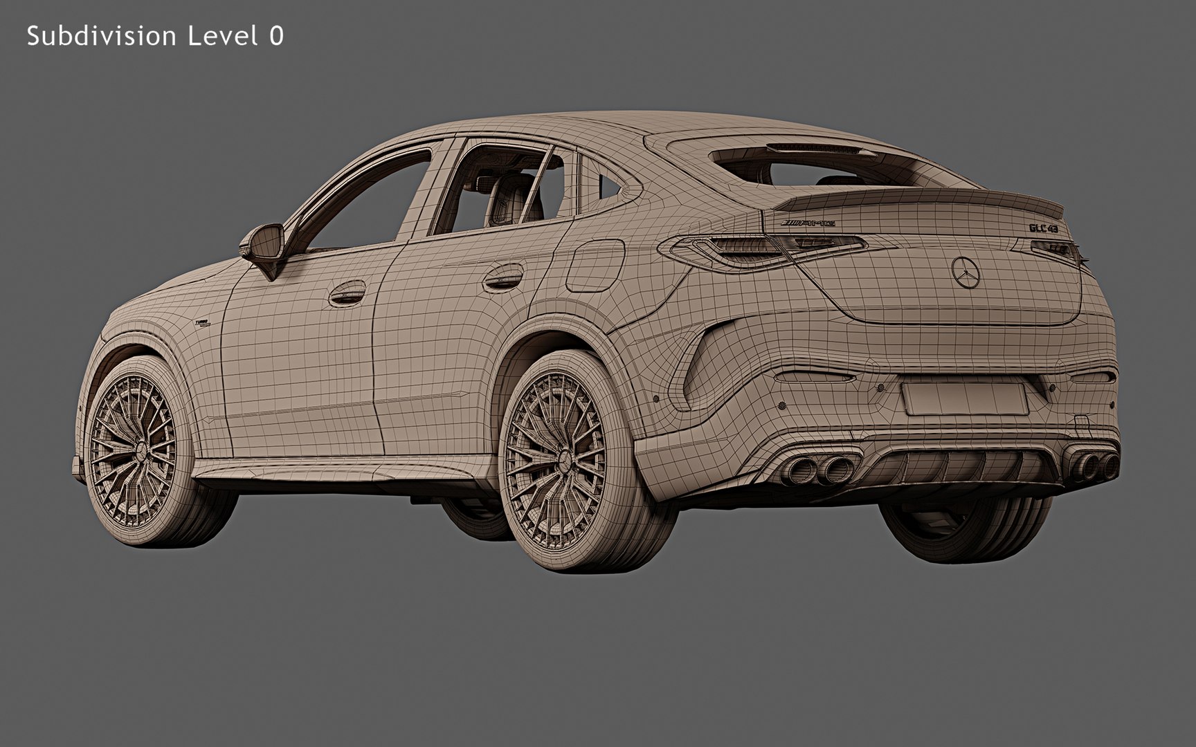 2024 Mercedes-Benz GLC 43 AMG Coupe 3D - TurboSquid 2145712