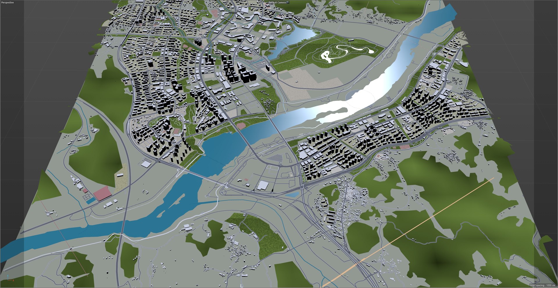 3D Sejong Downtown South Korea Model - TurboSquid 1989770