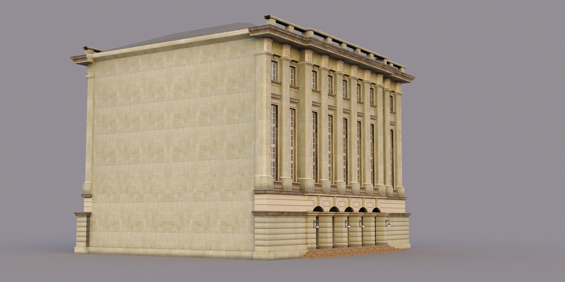 Neoclassical Architecture Building 3D - TurboSquid 1563477