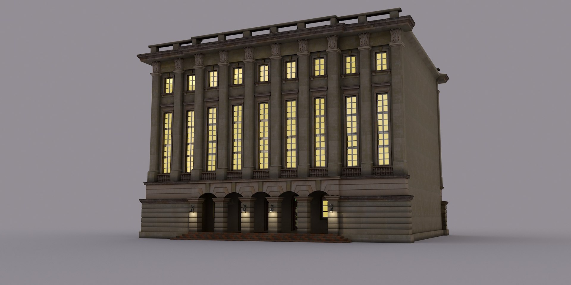 Neoclassical Architecture Building 3D - TurboSquid 1563477