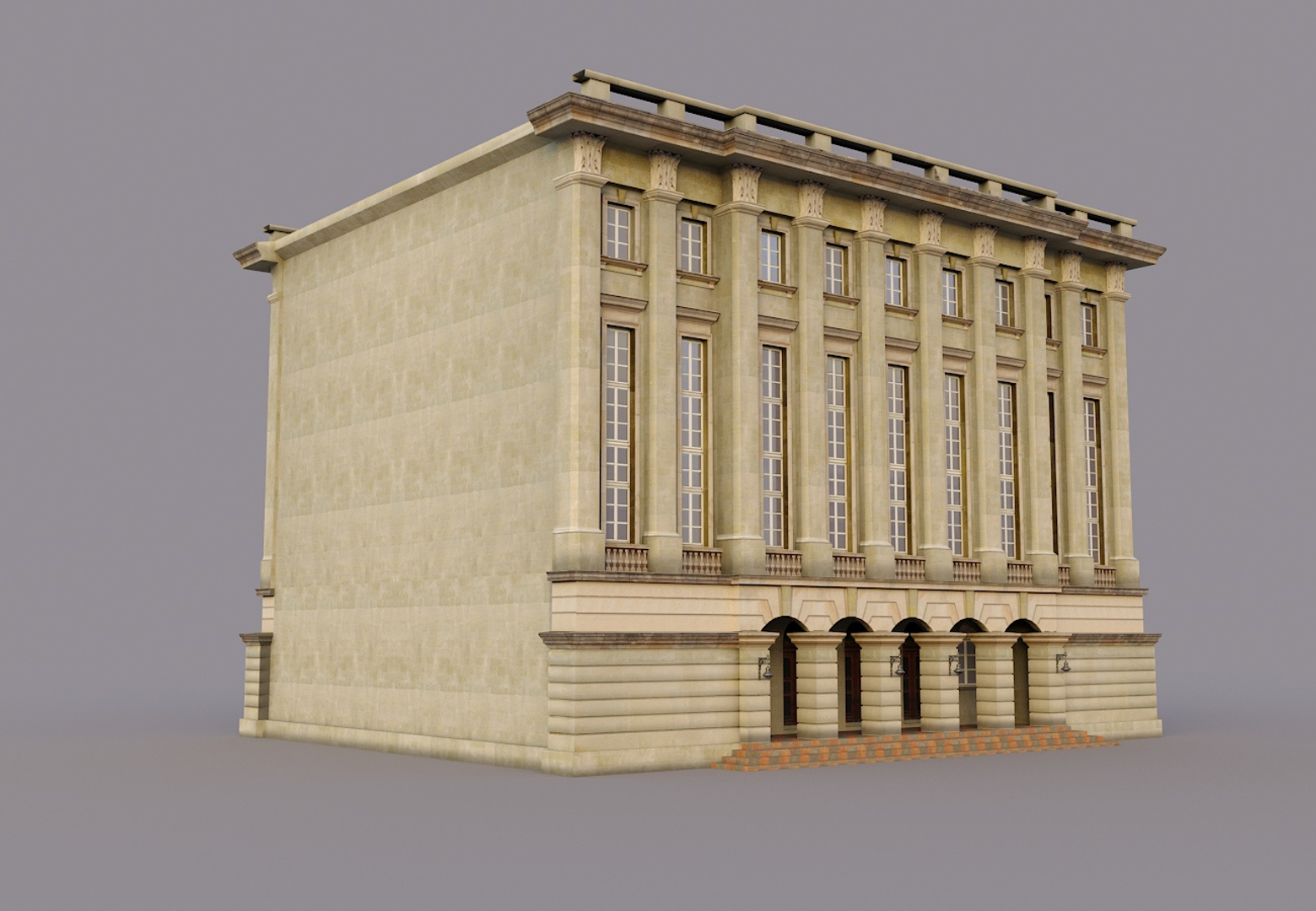 Neoclassical Architecture Building 3D - TurboSquid 1563477