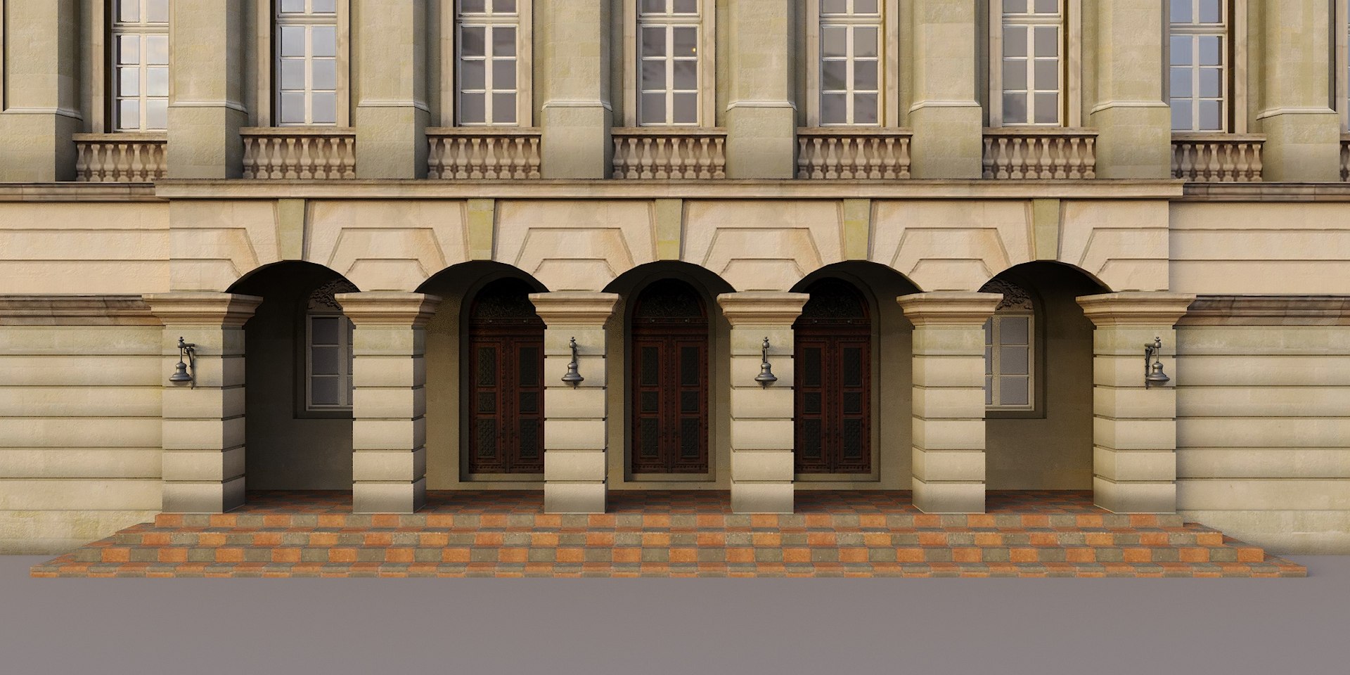 Neoclassical Architecture Building 3D - TurboSquid 1563477