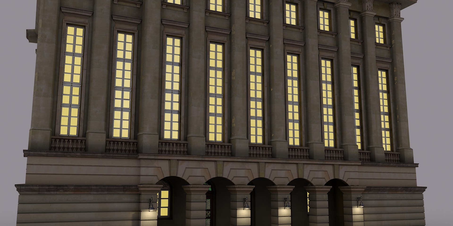 Neoclassical Architecture Building 3D - TurboSquid 1563477