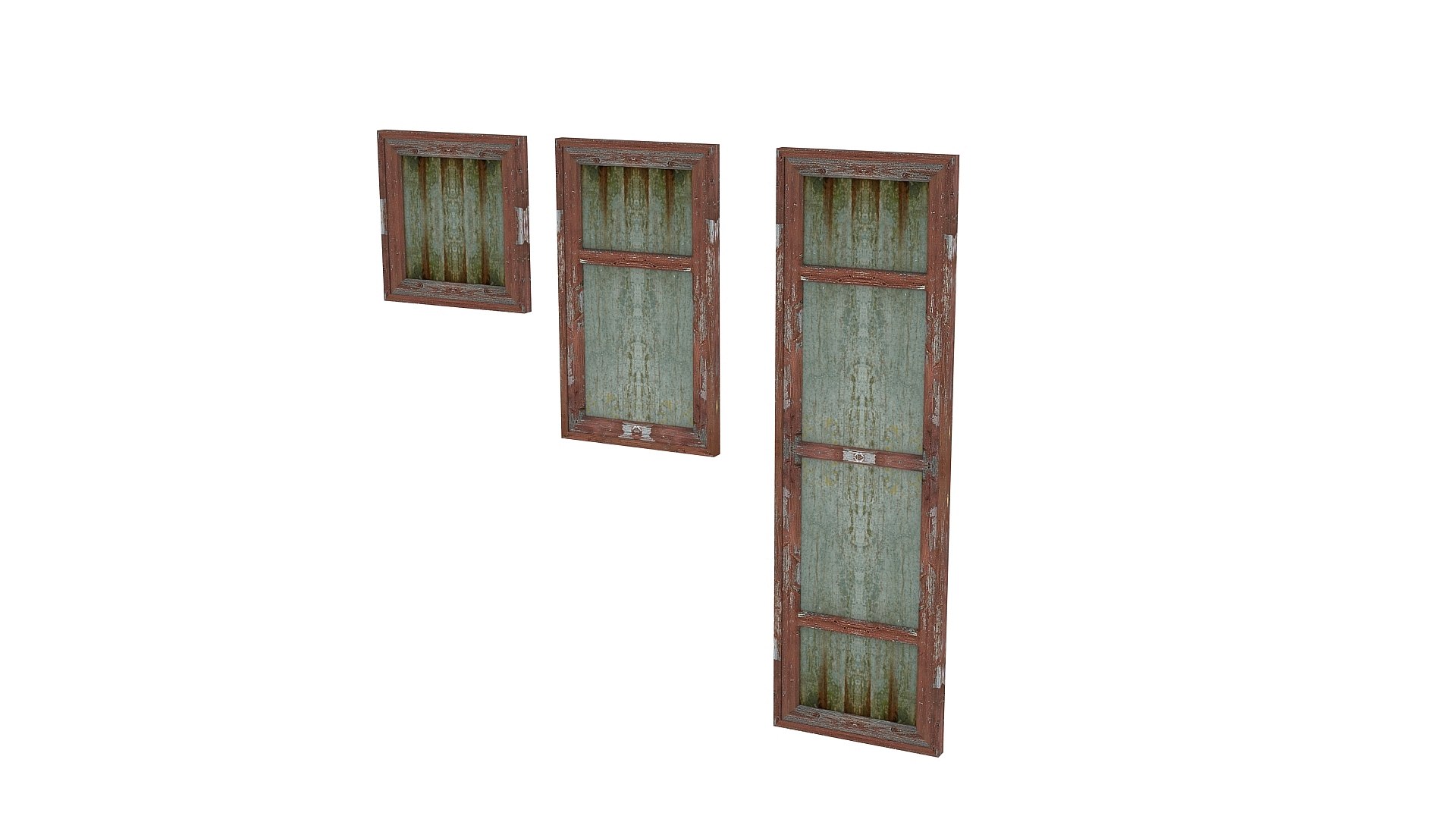 4 Models Wood Windows 01 3D Model - TurboSquid 1740398