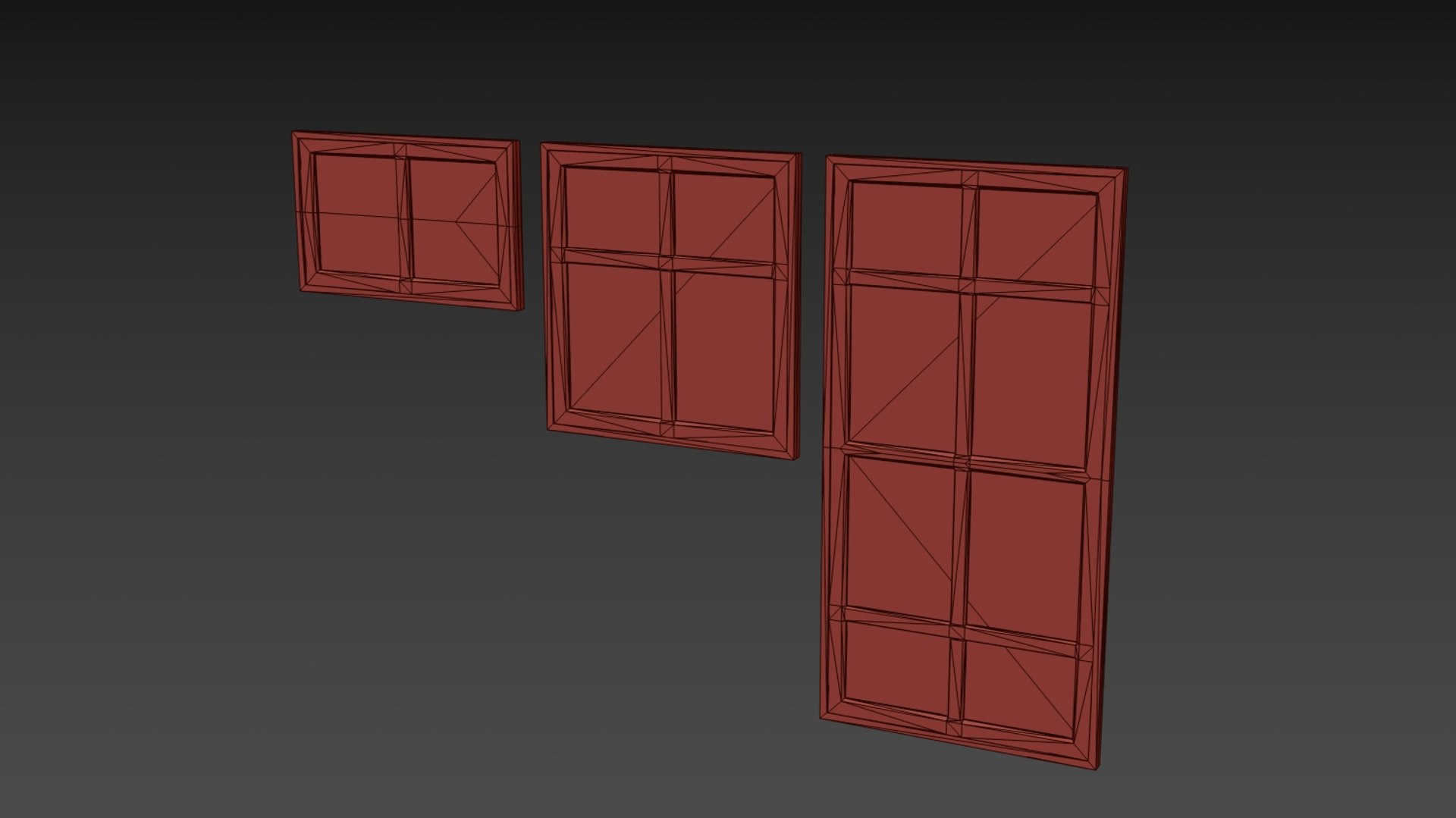 4 Models Wood Windows 01 3D Model - TurboSquid 1740398