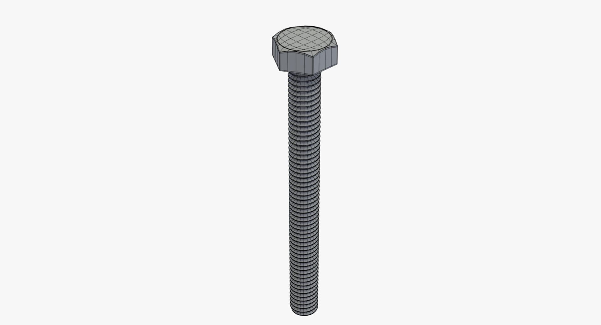 3D model hex bolt m4x40 - TurboSquid 1361449
