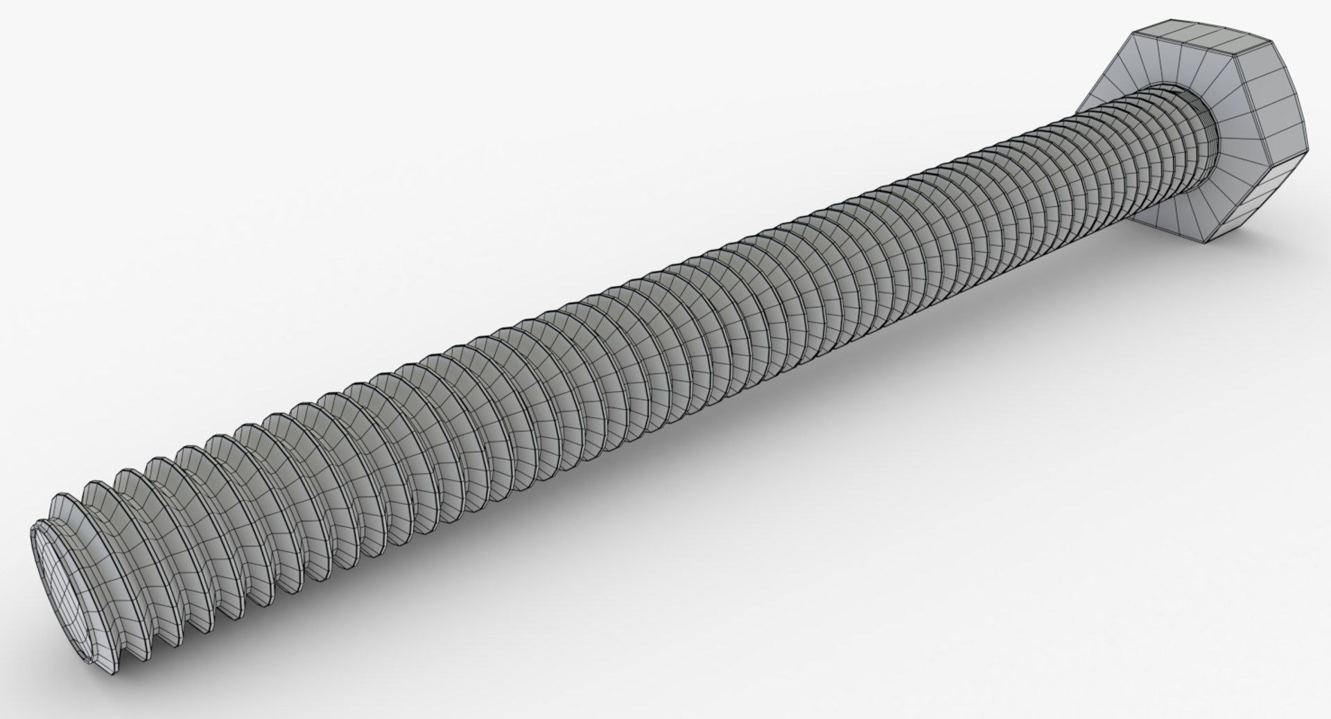 3D model hex bolt m4x40 - TurboSquid 1361449