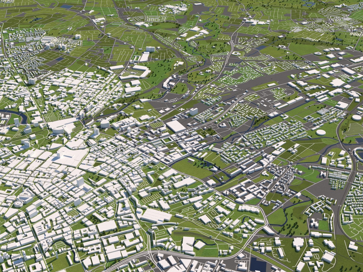 3D model buildings houses maps - TurboSquid 1445694