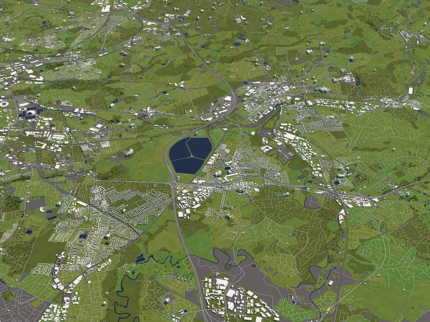 3D model buildings houses maps - TurboSquid 1445694